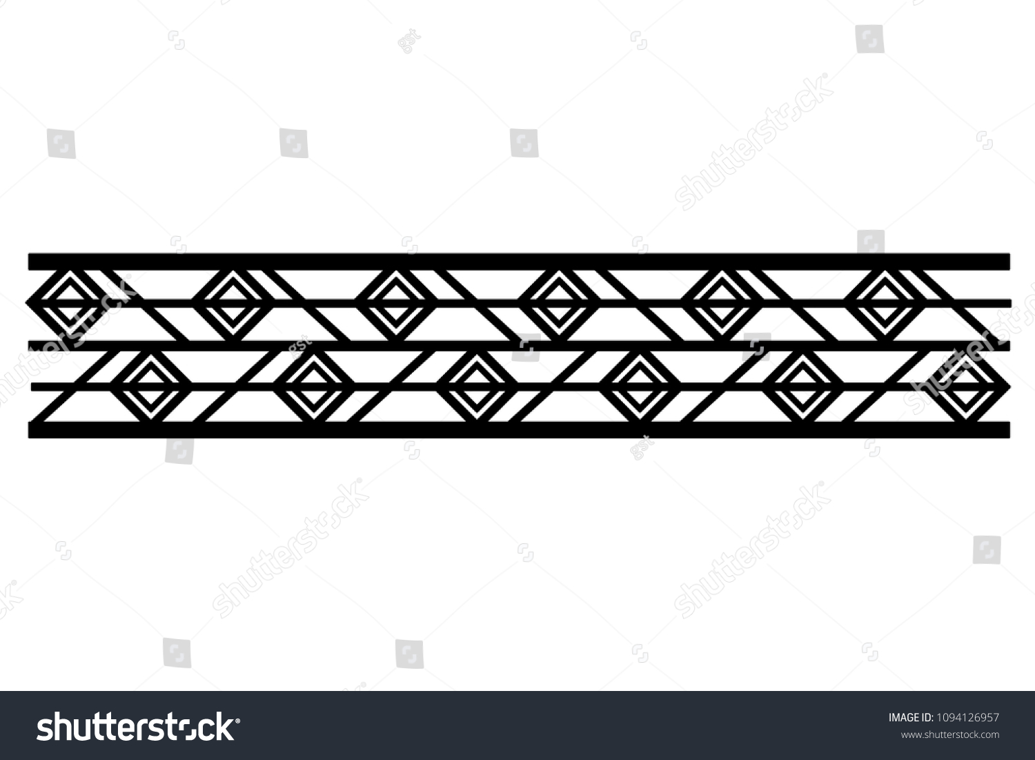 Victorian Line Border Style Stock Vector (Royalty Free) 1094126957 ...