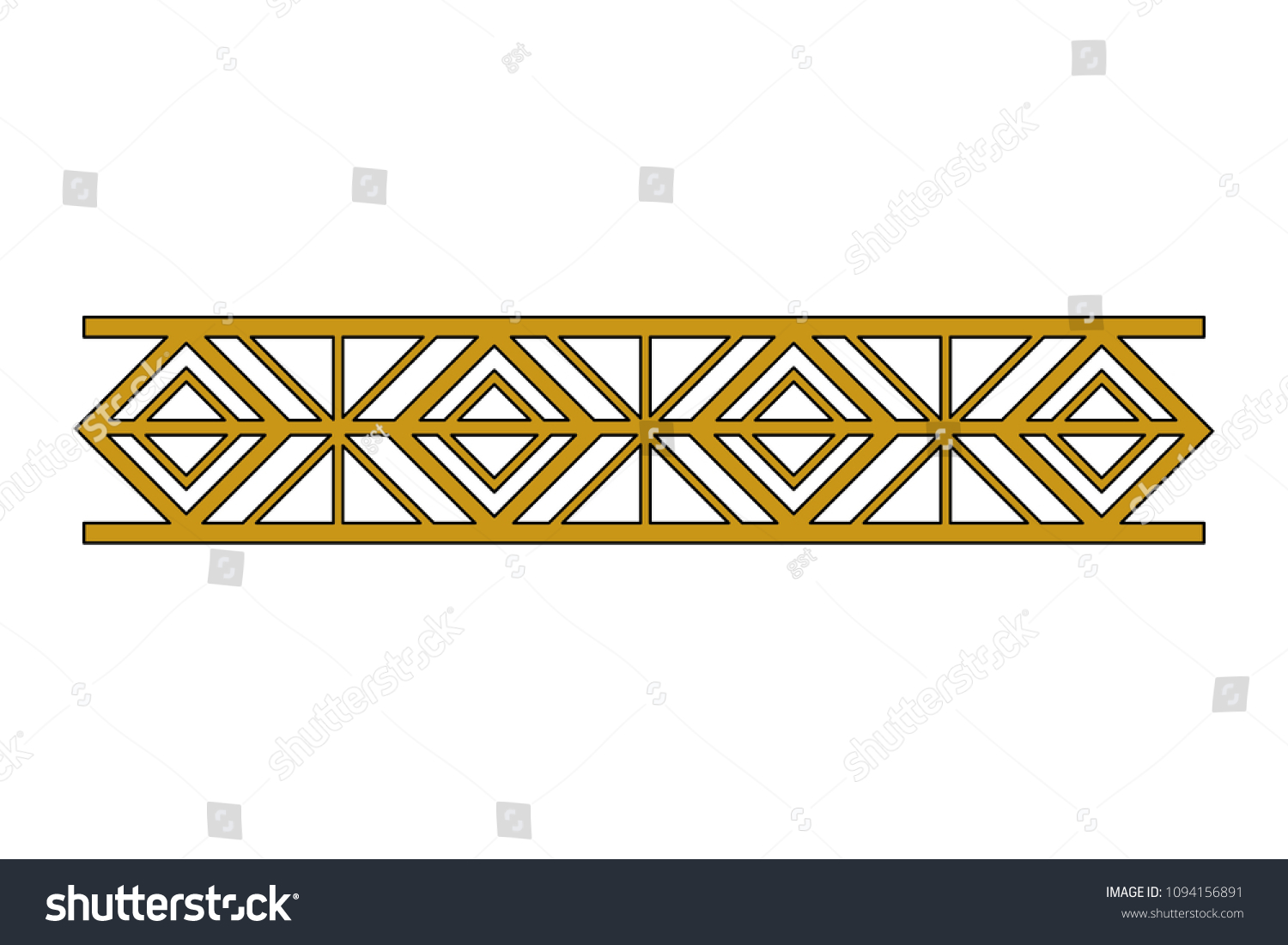 Victorian Line Border Style Stock Vector (Royalty Free) 1094156891