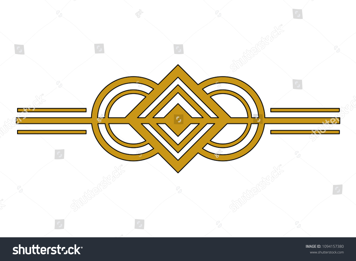 Victorian Line Border Style Stock Vector (Royalty Free) 1094157380 ...