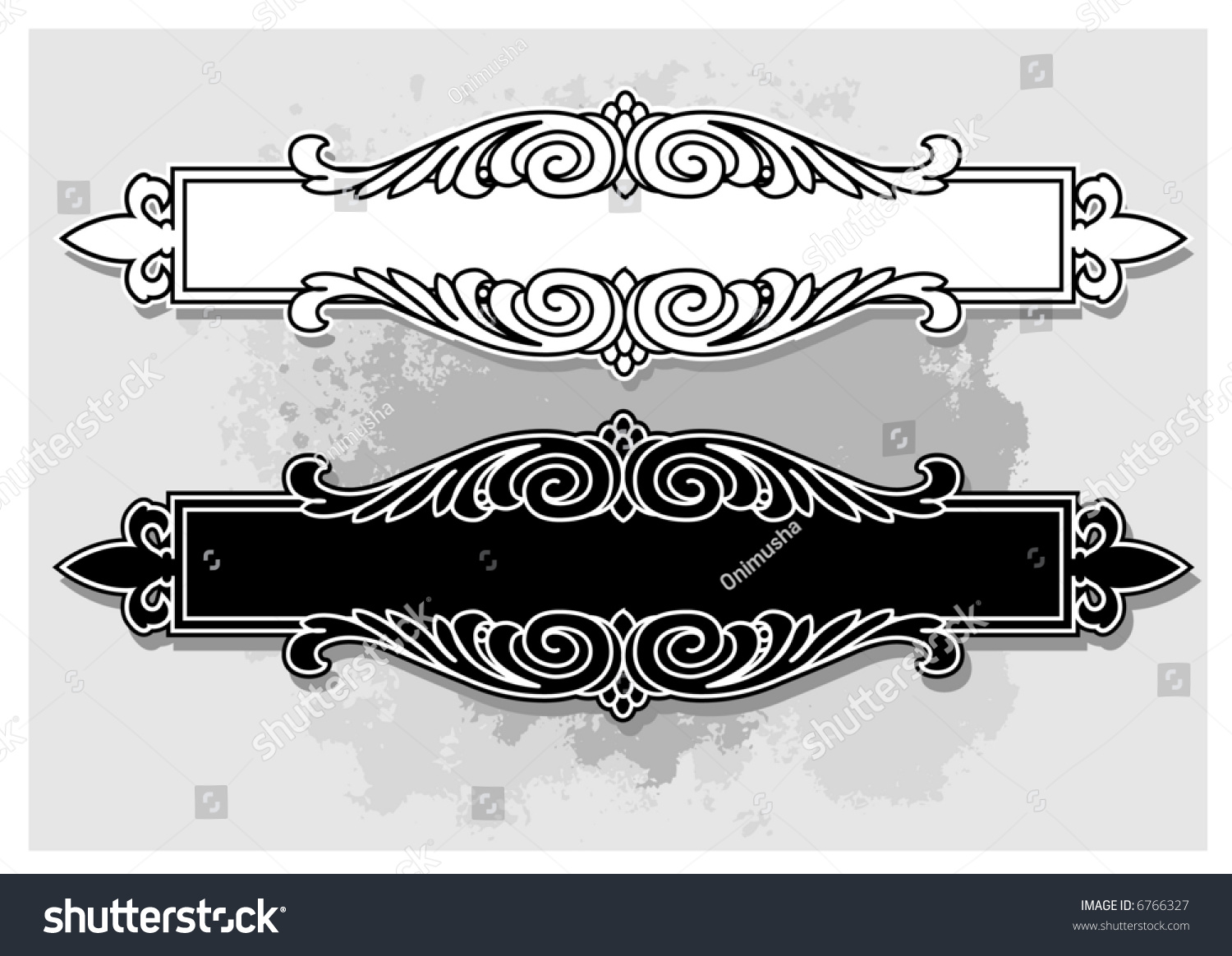 Victorian Style Frame Title Vector Stock Vector (Royalty Free) 6766327