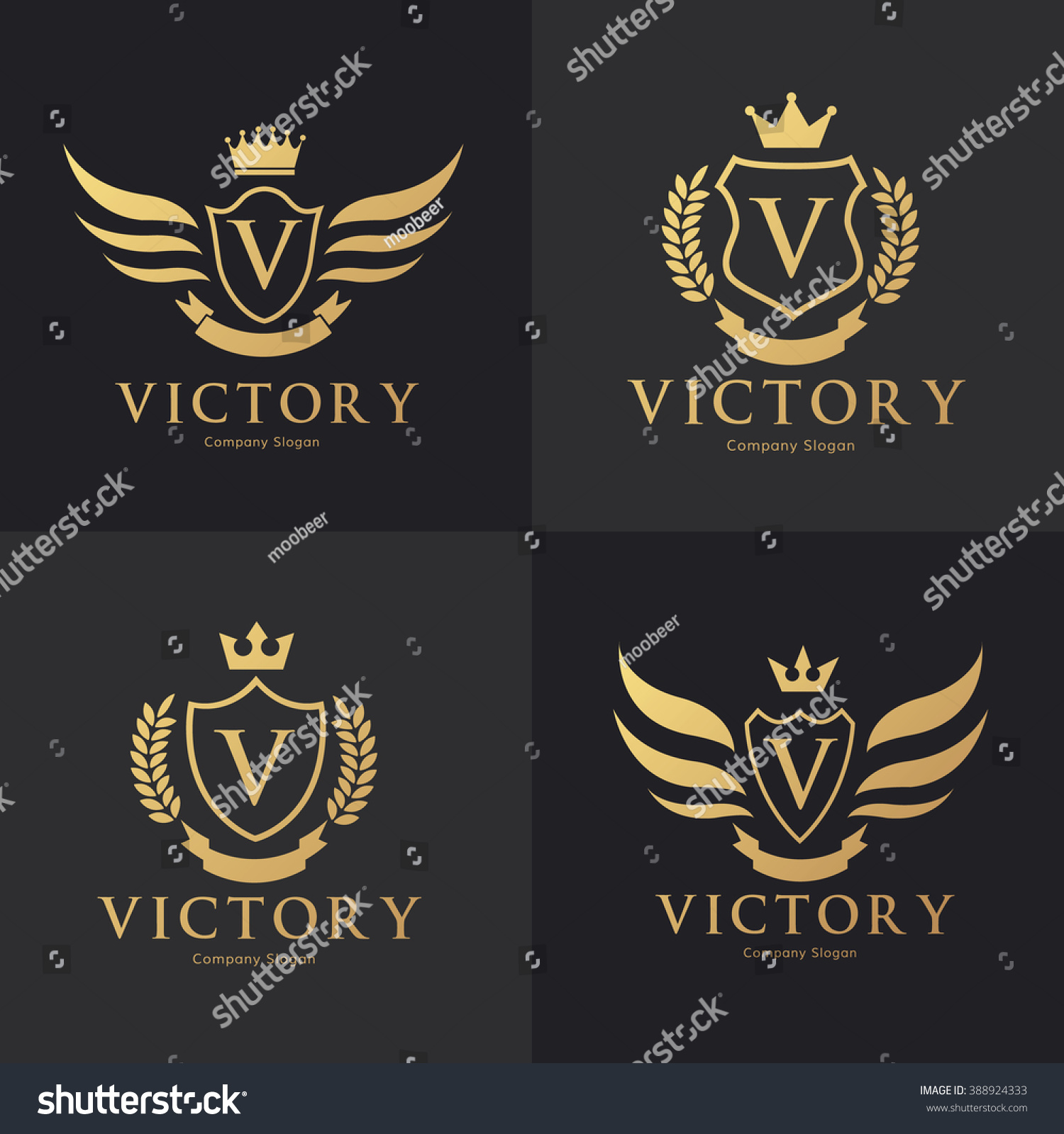 Victory Logocrest Logovector Logo Template Stock Vector 388924333 ...
