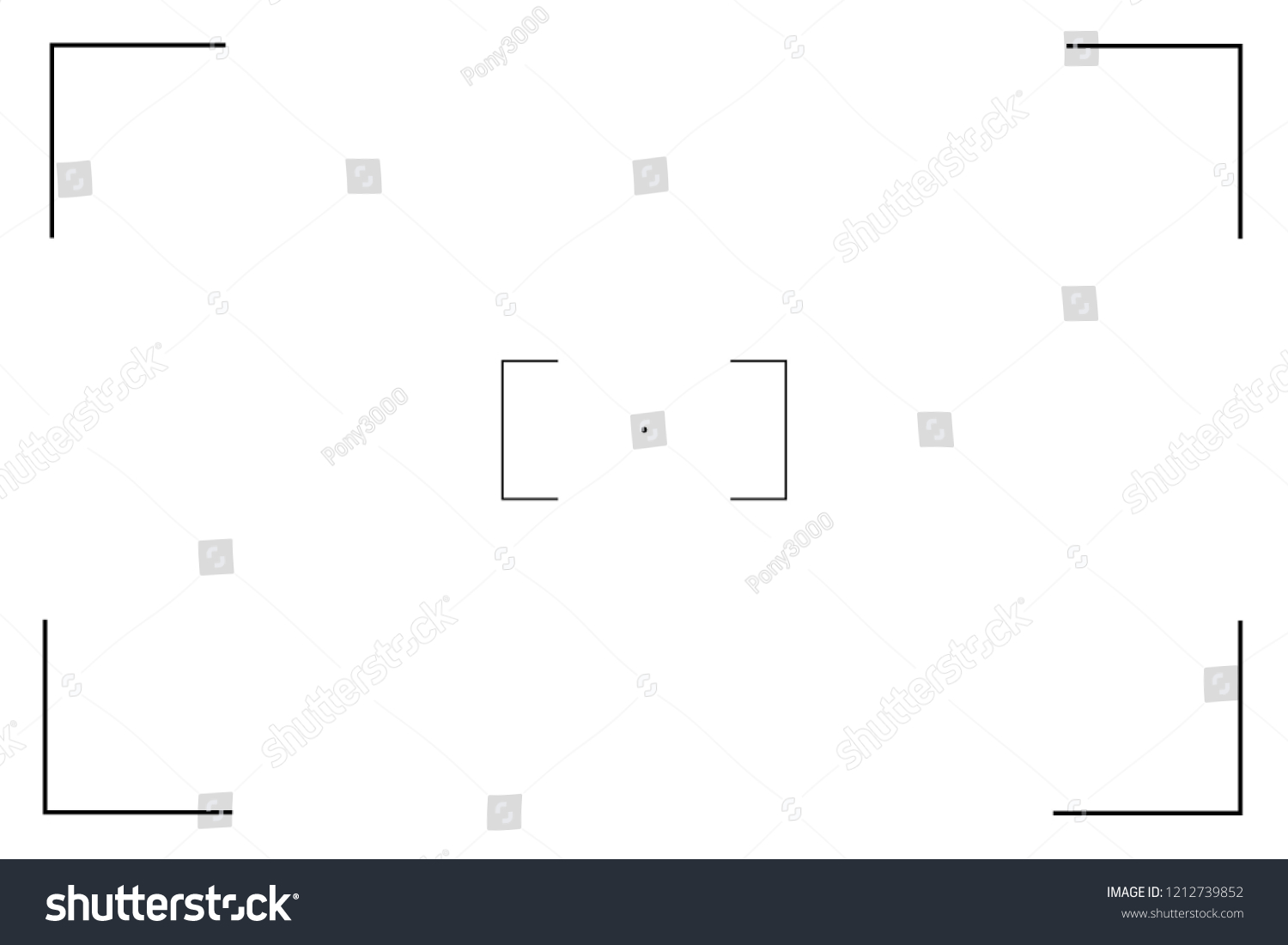 Vektor Stok Video Camera Viewfinder Overlay (Tanpa Royalti) 1212739852 ...