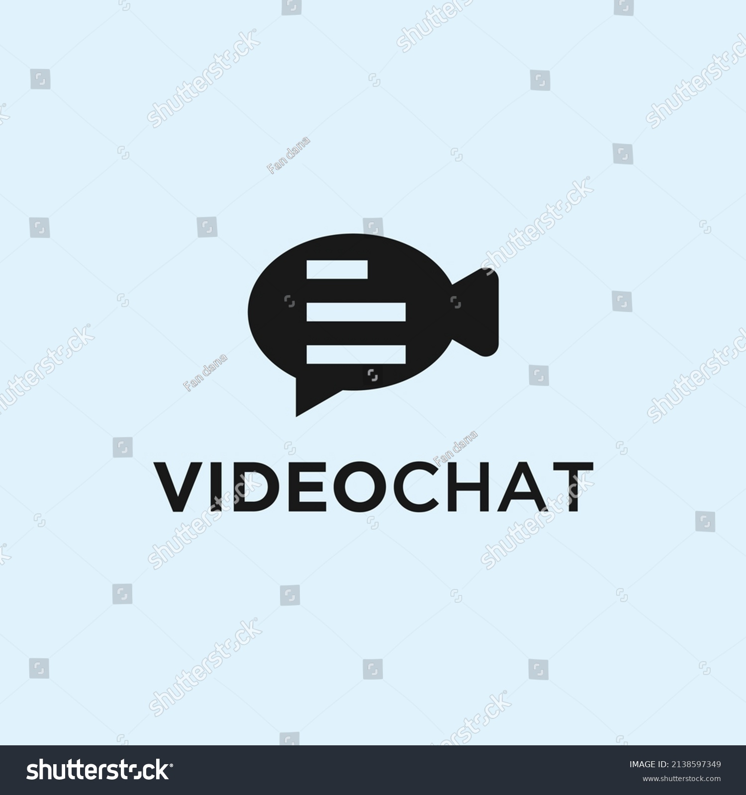 Video Chat Logo Talk Logo Stock Vector (Royalty Free) 2138597349 ...