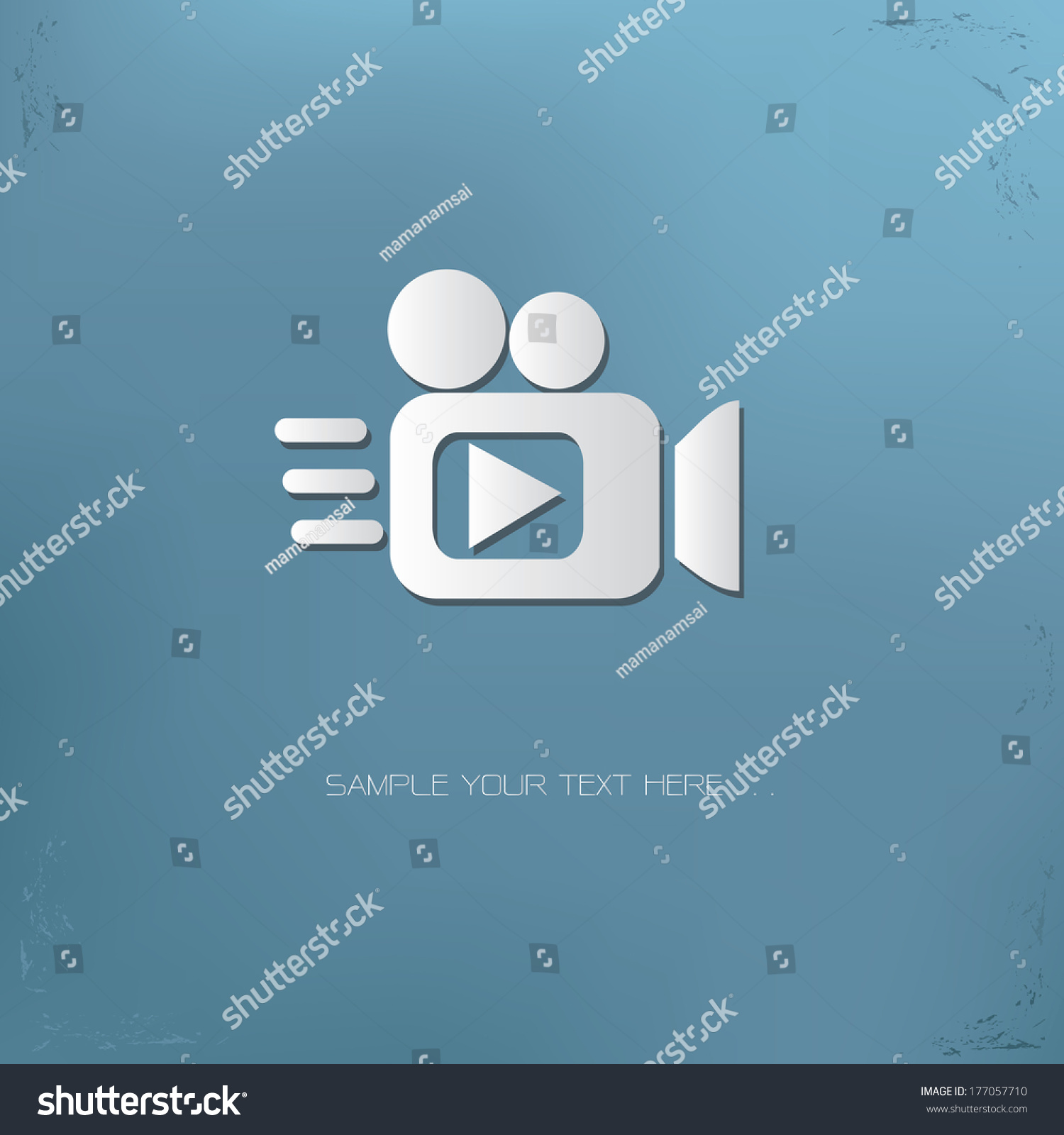 Video Content Symbolvector Stock Vector (Royalty Free) 177057710 ...