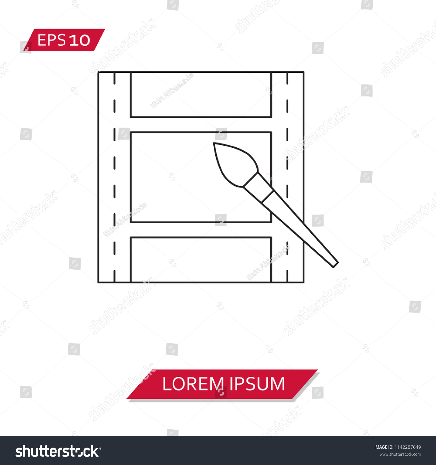 Video Editing Vector Icon Symbol Stock Vector (Royalty Free) 1142287649 ...