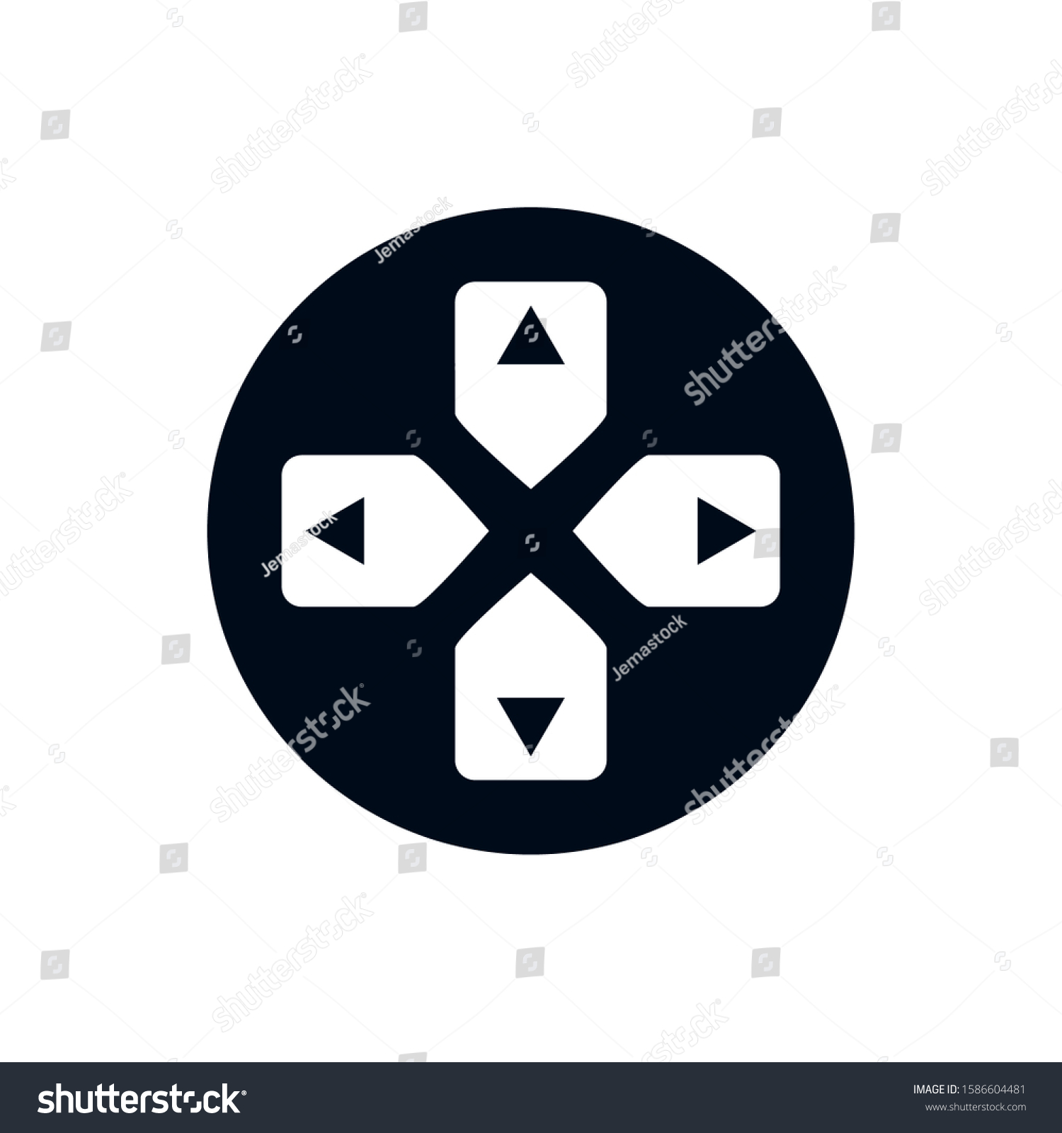 Video Game Arrows Button Control Vector Stock Vector (Royalty Free ...