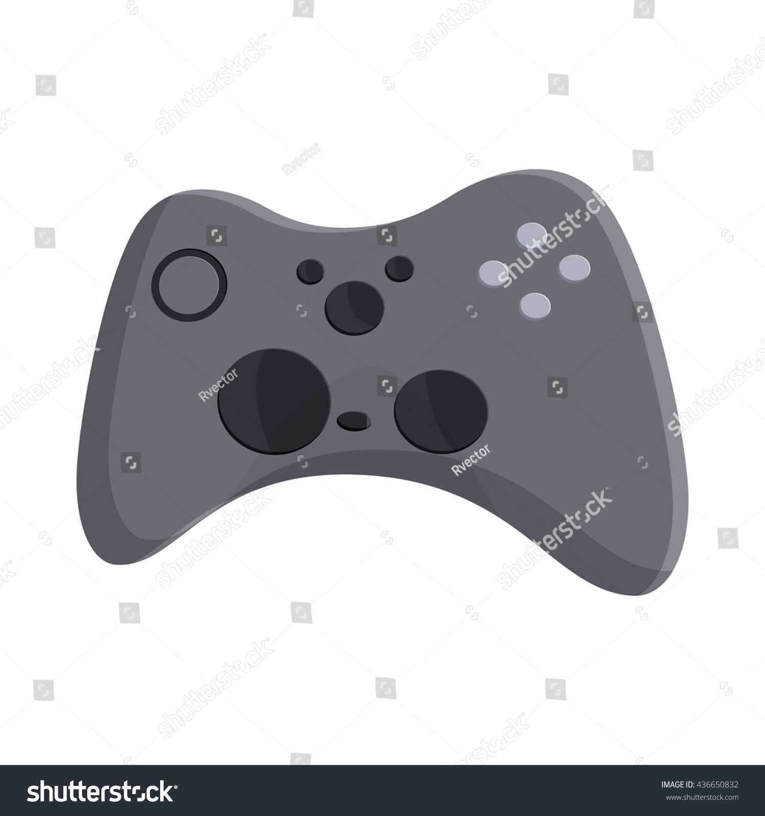 Video Game Controller Icon Cartoon Style Stock Vector (Royalty Free ...