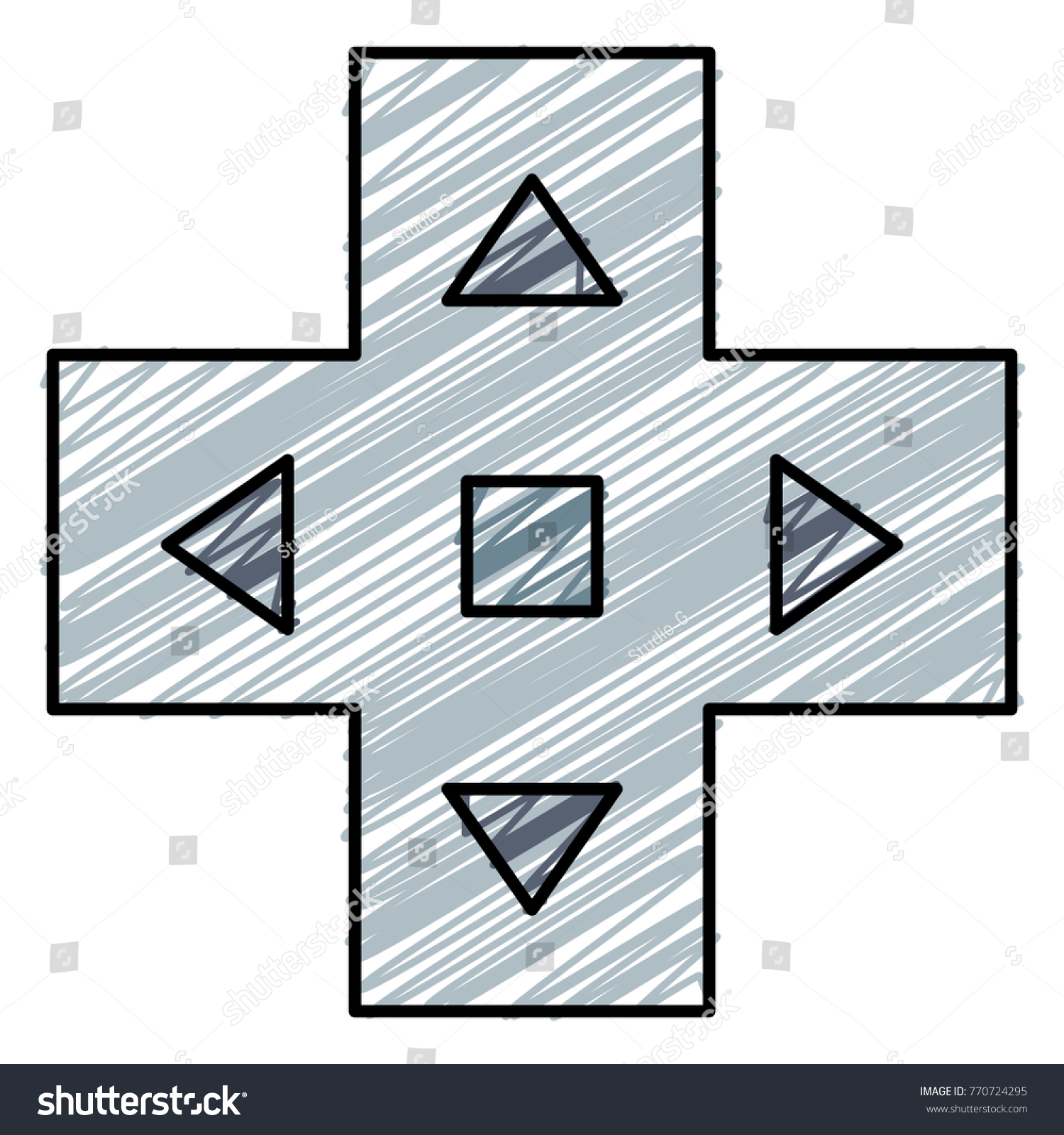 Video Game Cross Icon Stock Vector (Royalty Free) 770724295 | Shutterstock
