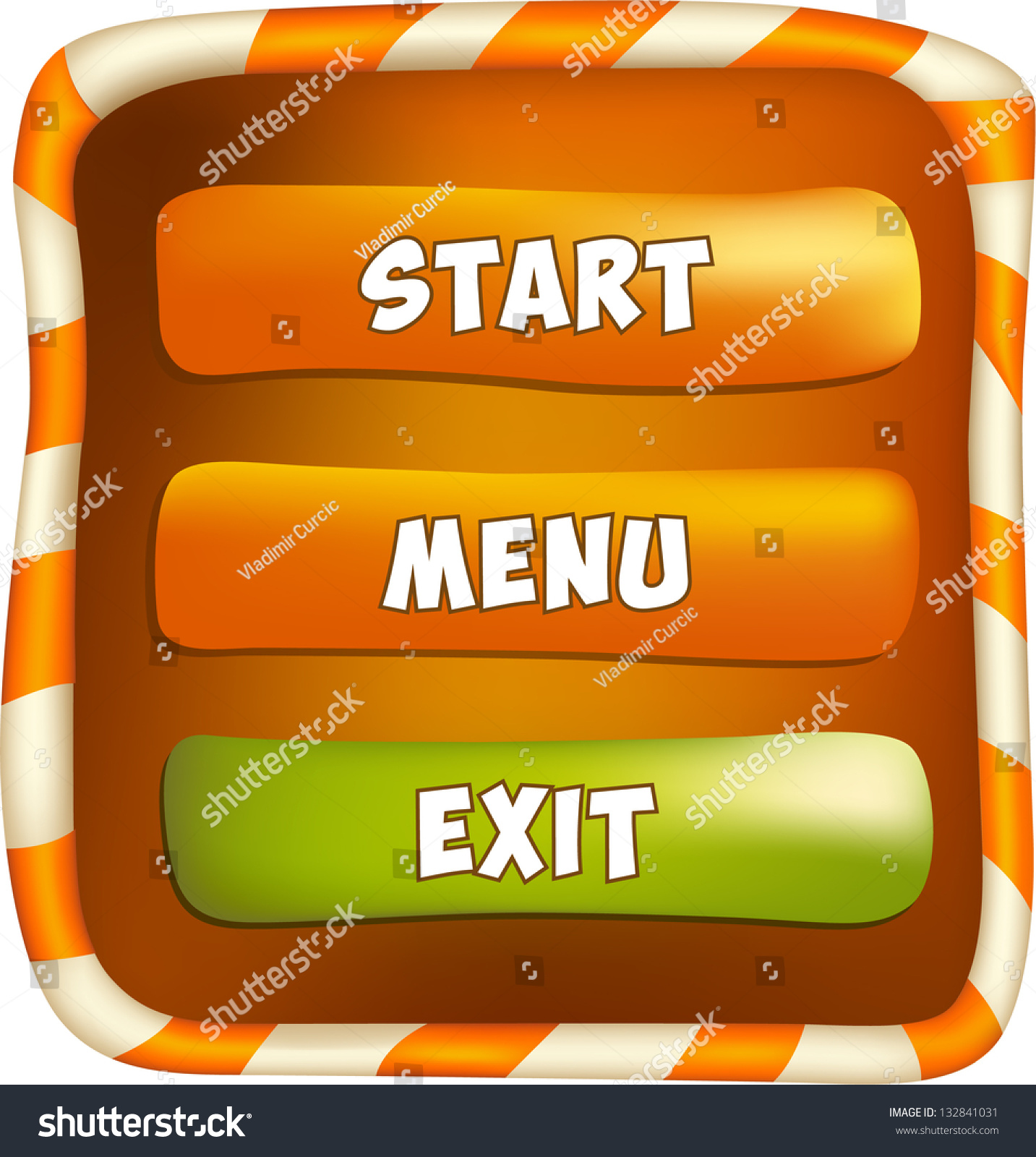 Video Game Menu Image vectorielle de stock (libre de droits) de ...