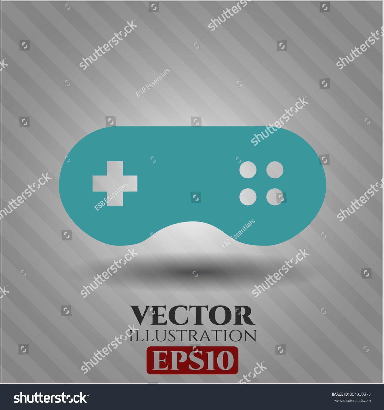 Video Game Symbol Stock Vector (Royalty Free) 354330875