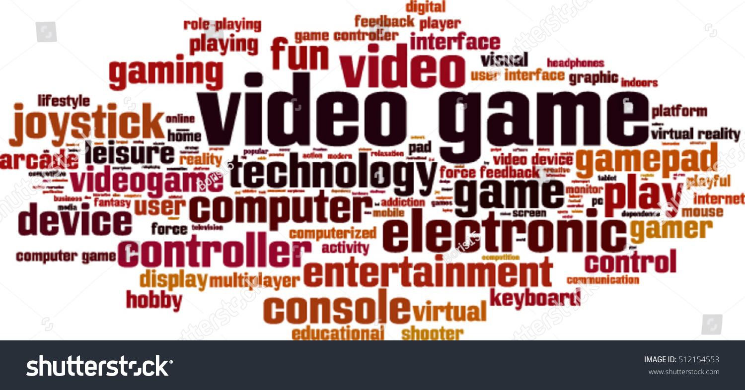 Video Game Word Cloud Concept Vector Stock Vector (Royalty Free ...