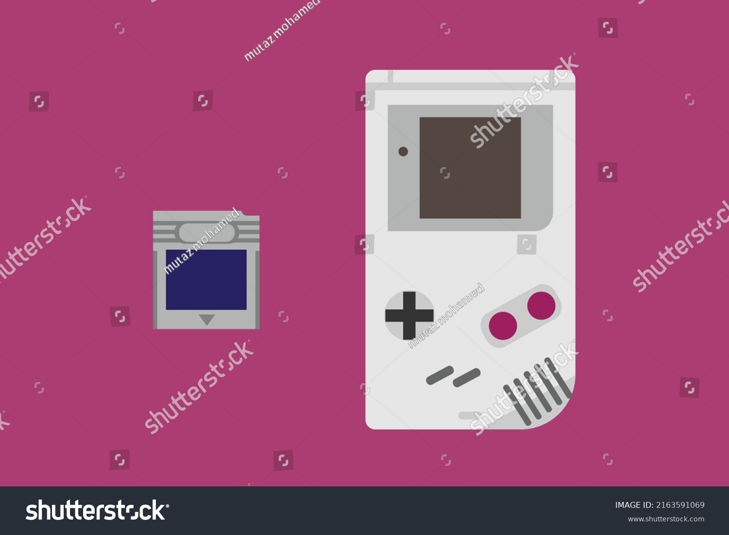 Video Games Device Nostalgia 90s 80s Stock Vector (Royalty Free ...