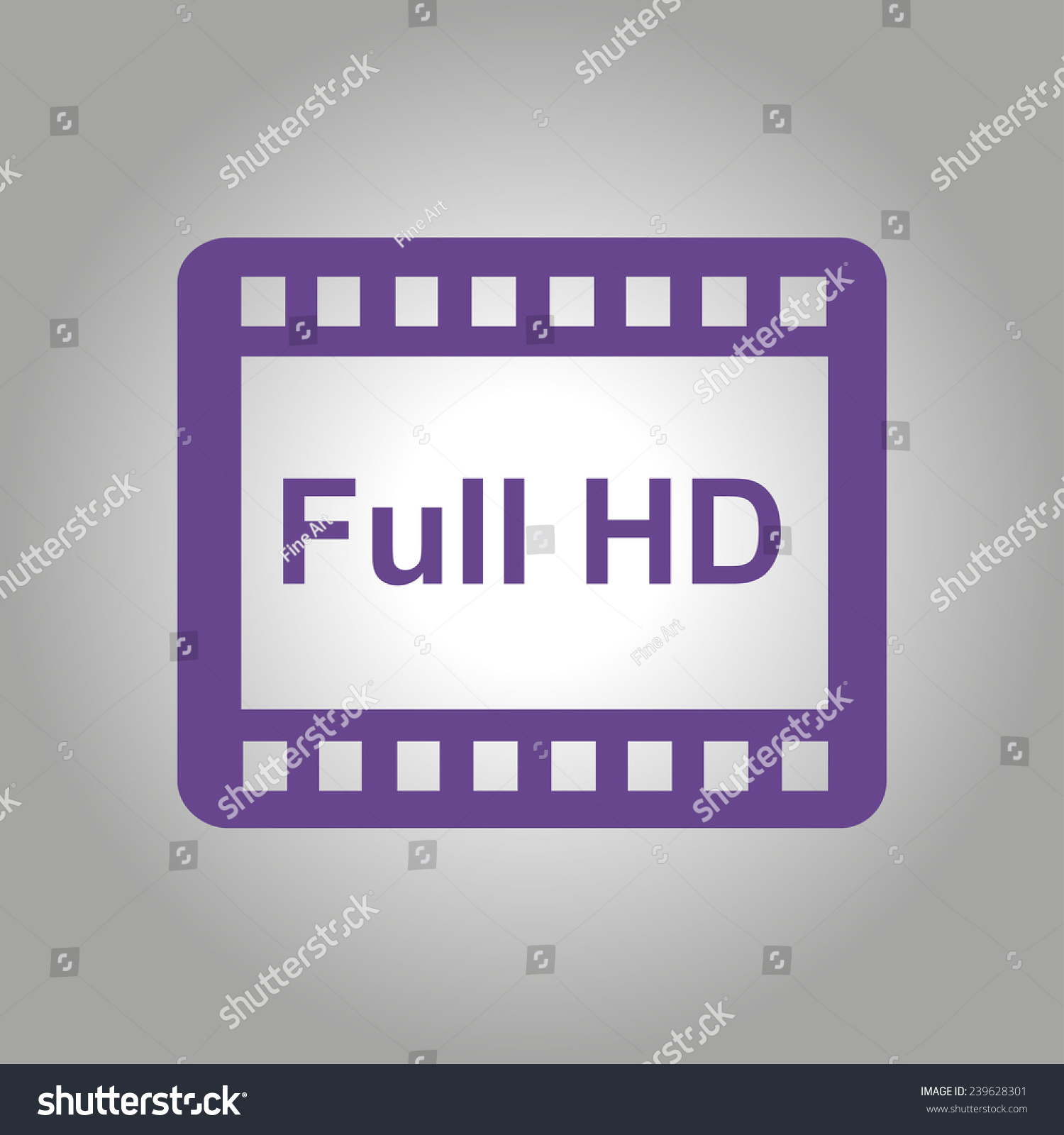 Video Icon Flat Design Style Vector Stock Vector (Royalty Free ...