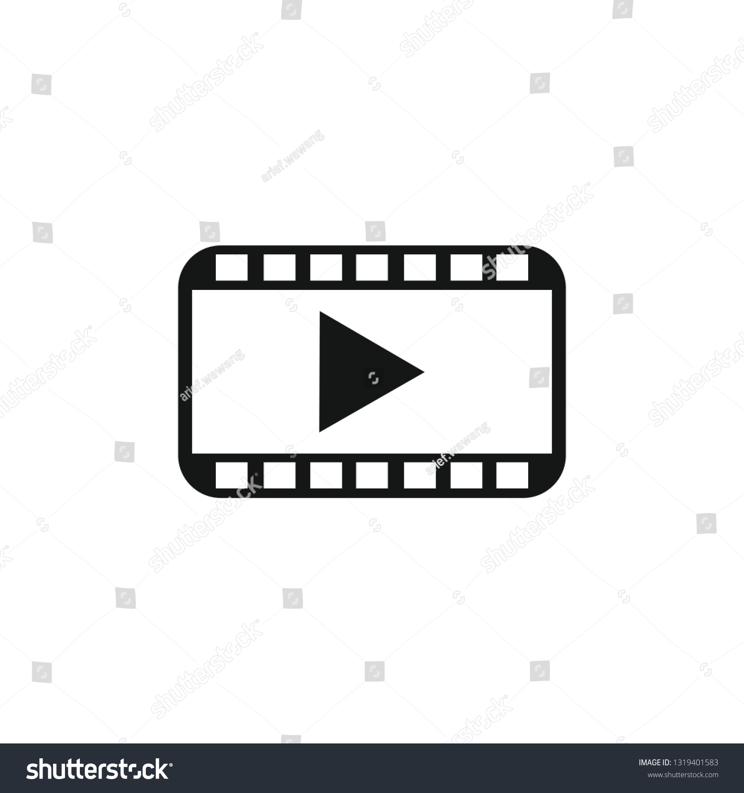 Video Icon Symbol Stock Vector (Royalty Free) 1319401583 | Shutterstock