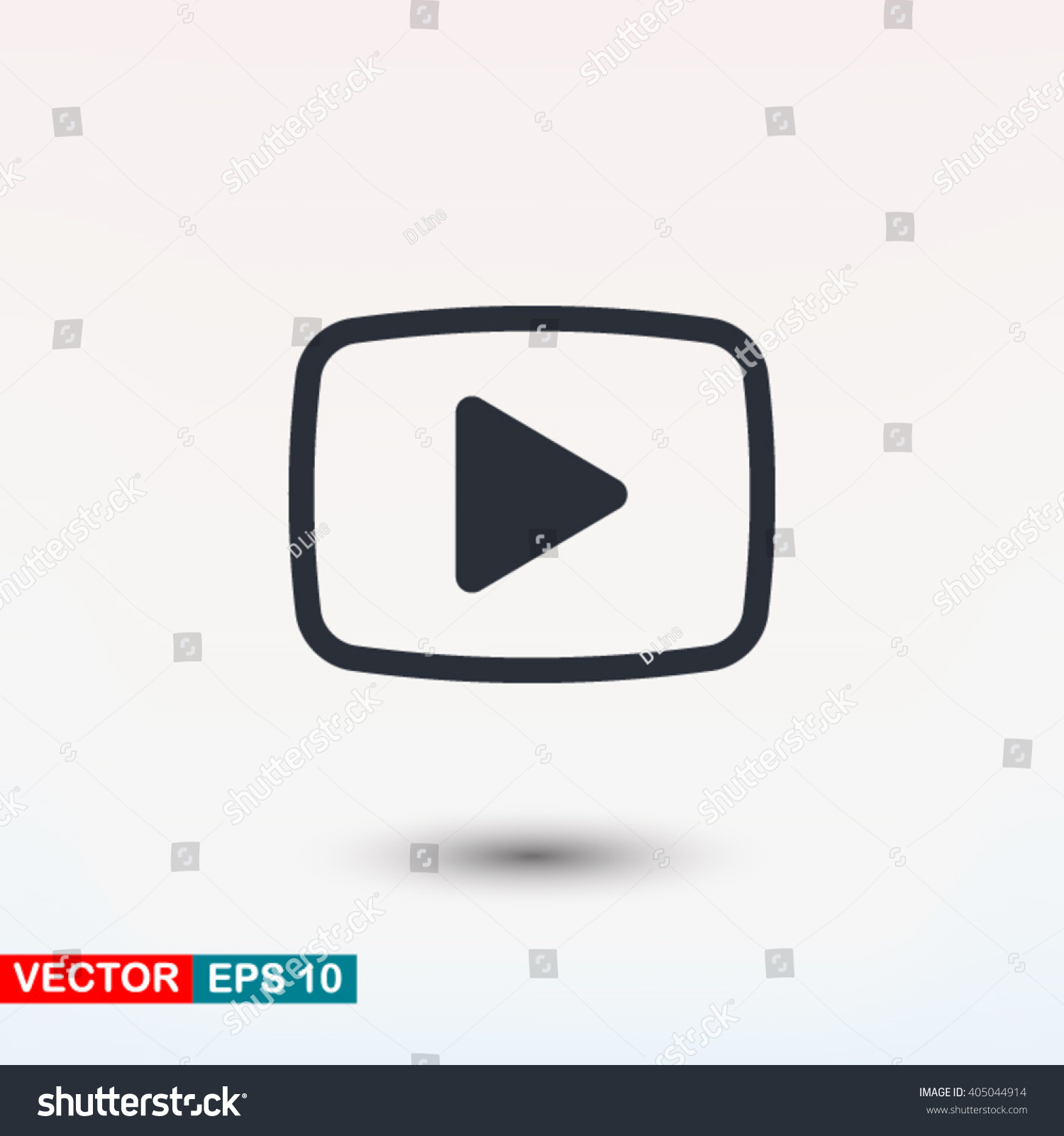 Video Play Icon Stock Vector (Royalty Free) 405044914