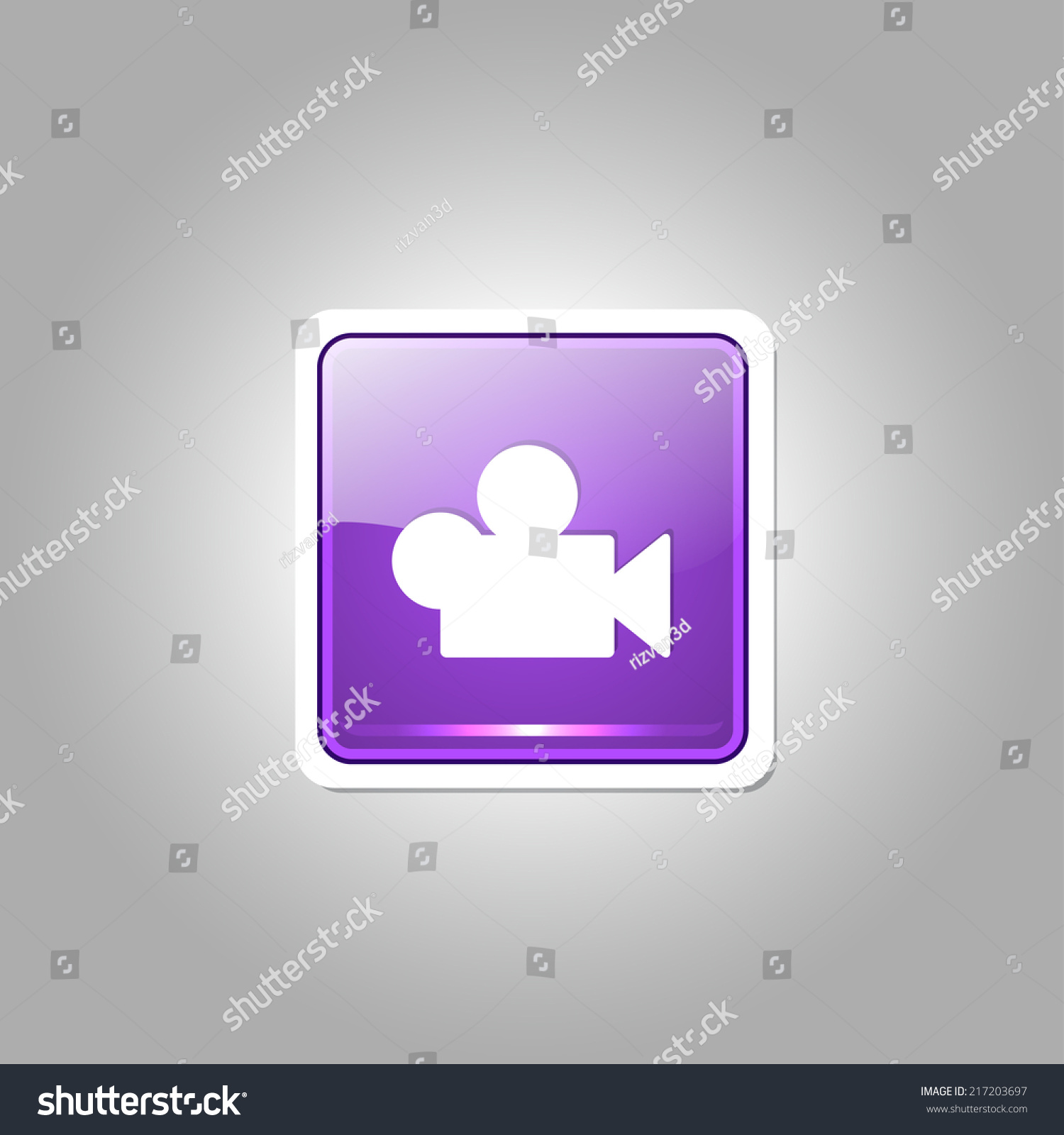 Video Rounded Corner Vector Purple Web Stock Vector (Royalty Free ...