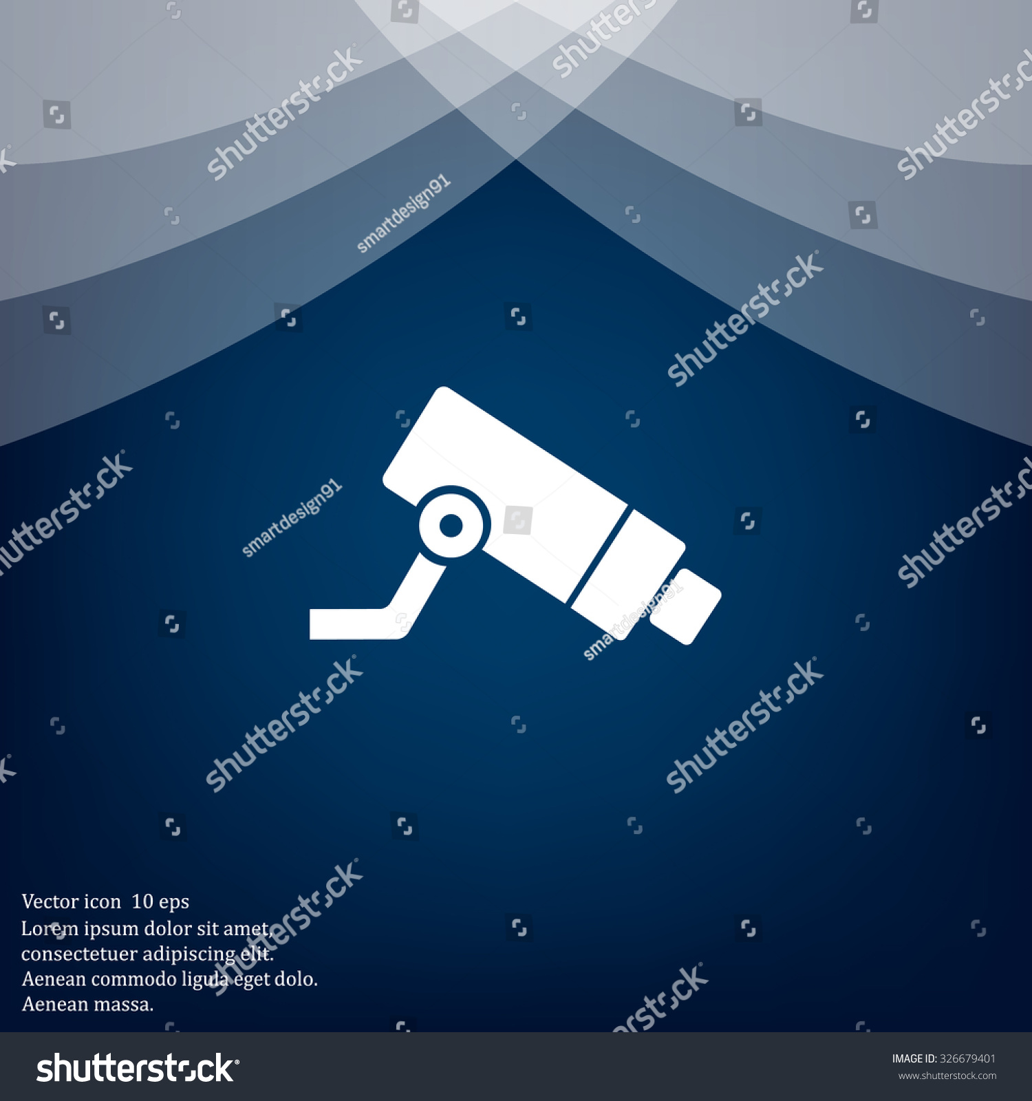 Video Surveillance Cctv Camera Vector Icon: เวกเตอร์สต็อก (ปลอดค่า ...