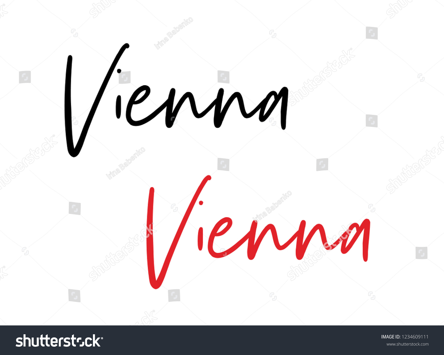 Vienna Calligraphy Vector Quote Stock Vector (Royalty Free) 1234609111 ...