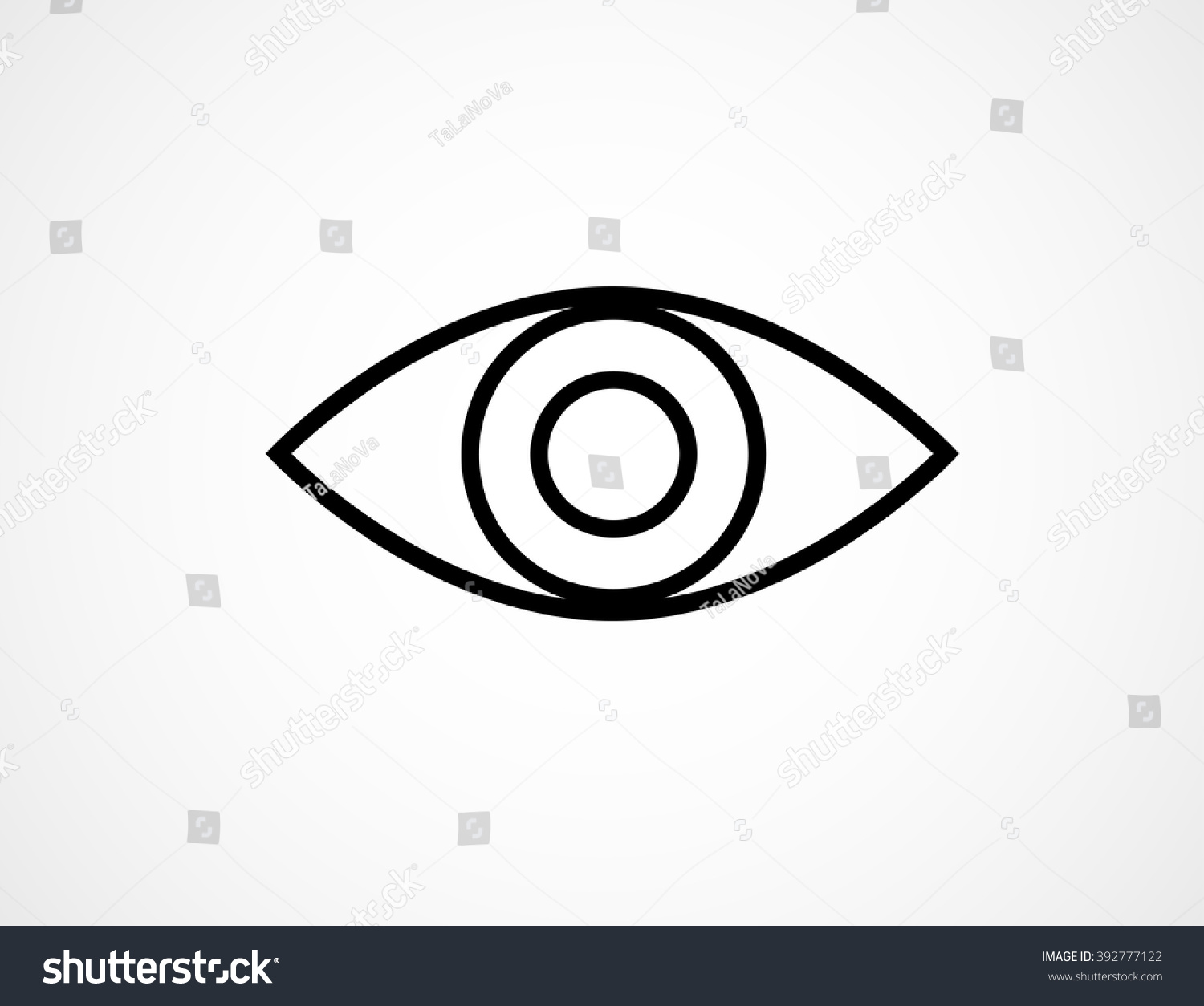 View Icon Eye Icon Vector Stock Vector (Royalty Free) 392777122 ...