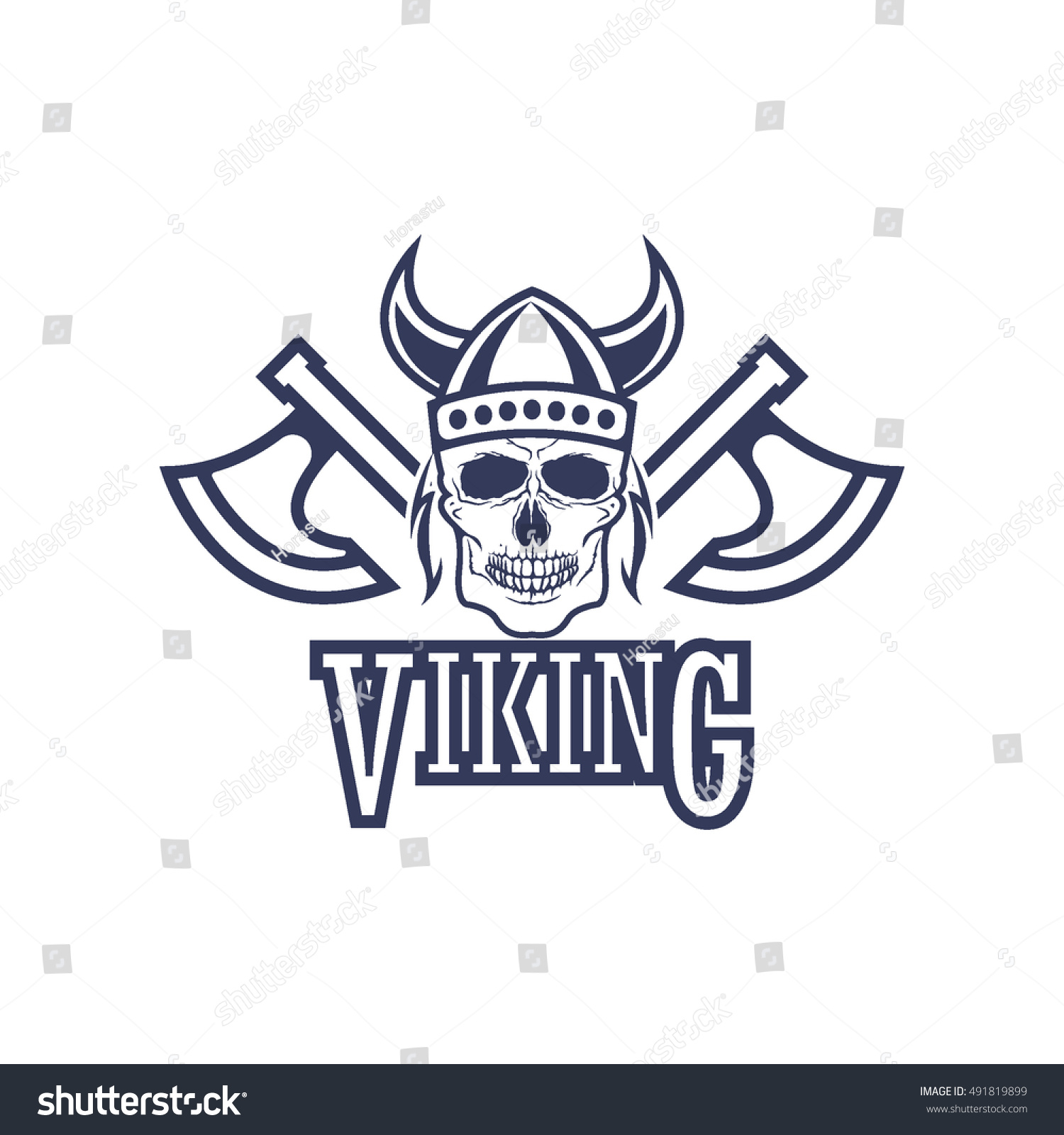 Viking Badge Stock Vector (Royalty Free) 491819899 | Shutterstock