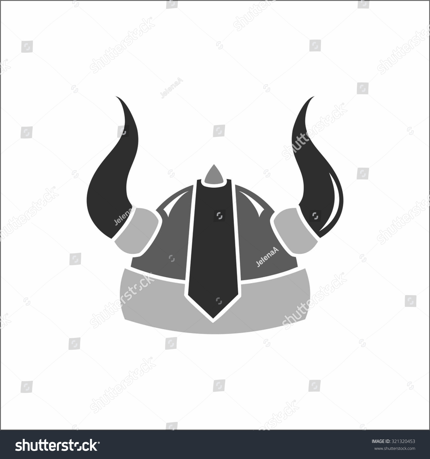 Viking Helmet Stock Vector (Royalty Free) 321320453 | Shutterstock