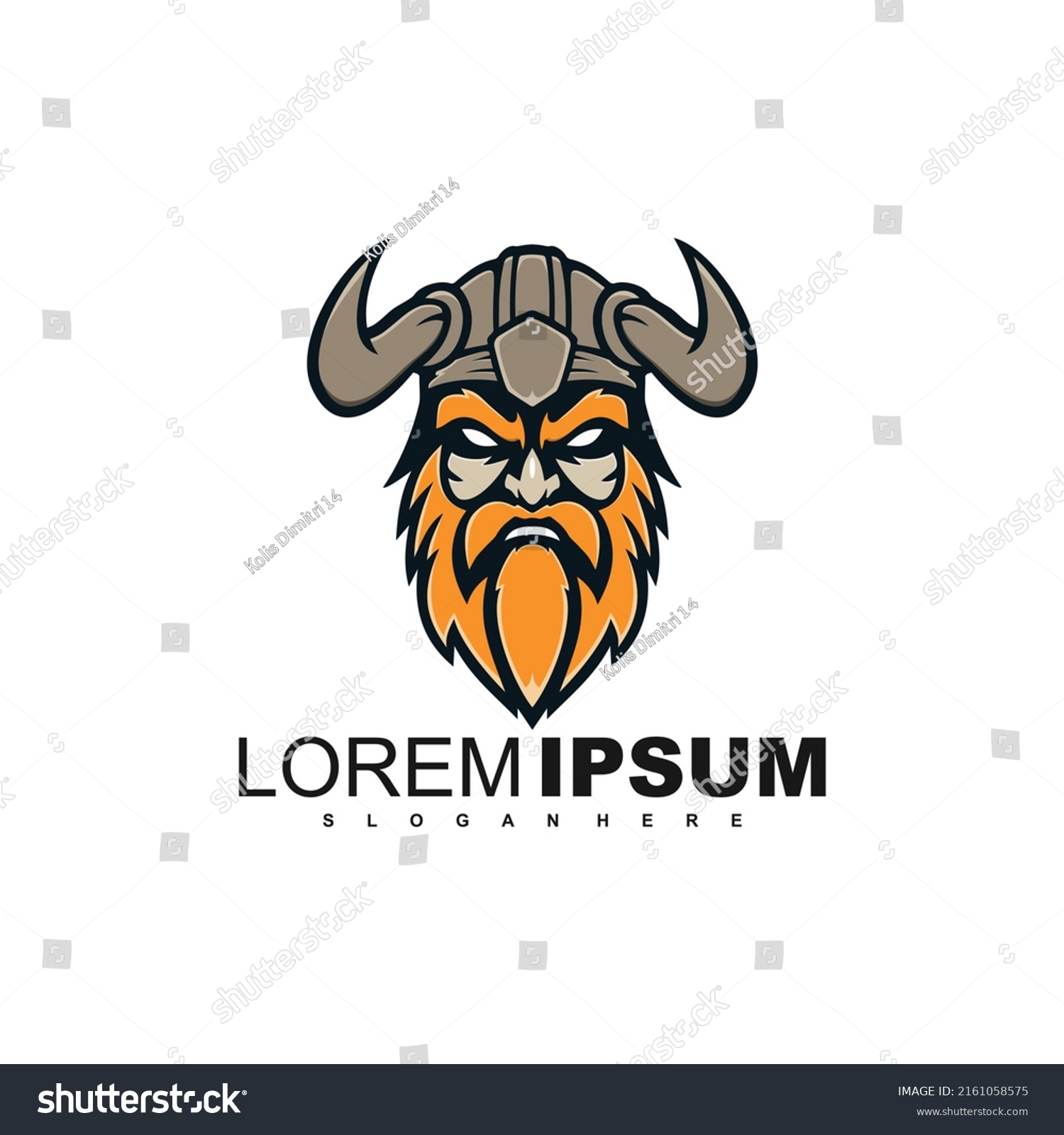 Viking Logo Mascot Icon Vector Stock Vector (Royalty Free) 2161058575 ...