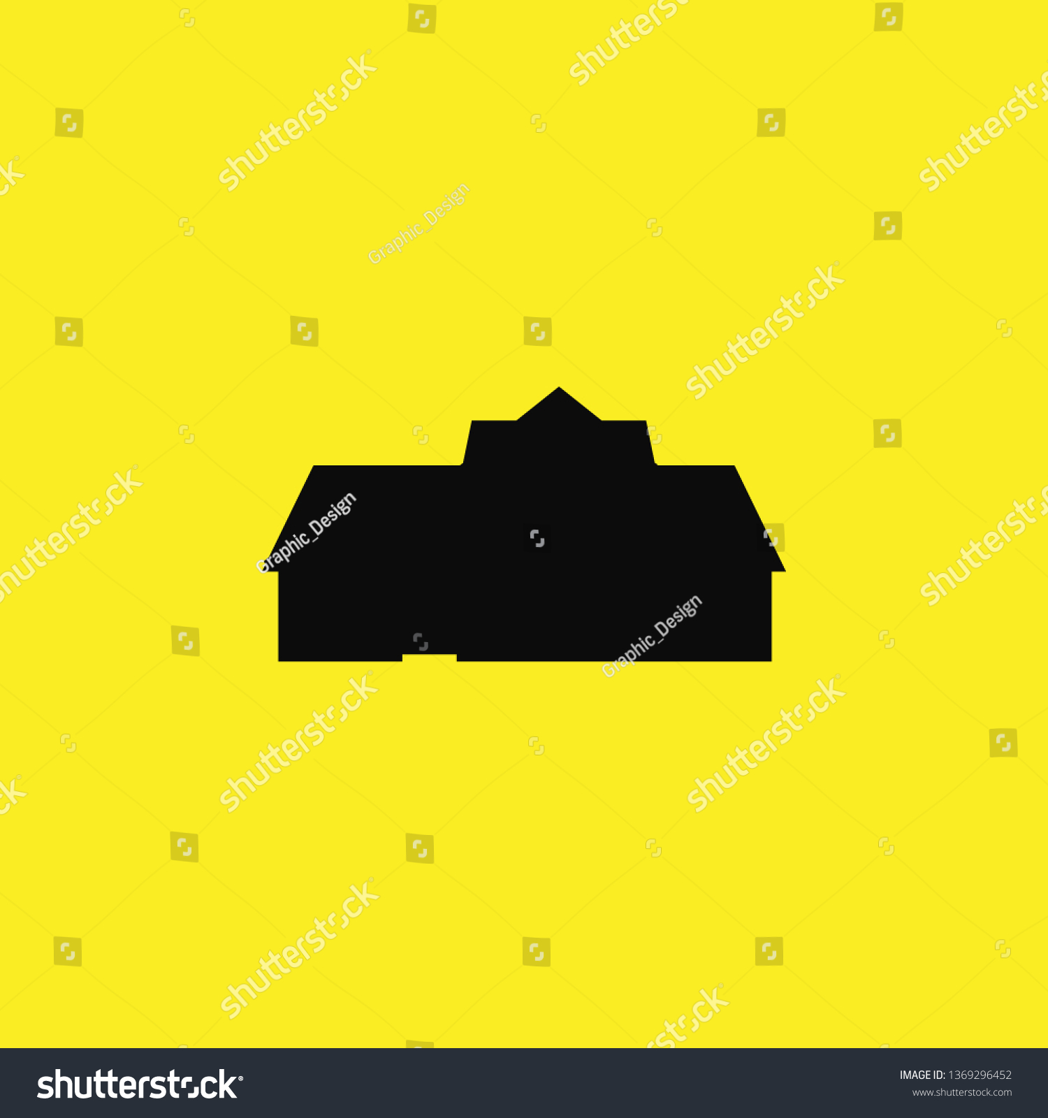Villa Icon Vector Stock Vector (Royalty Free) 1369296452 | Shutterstock