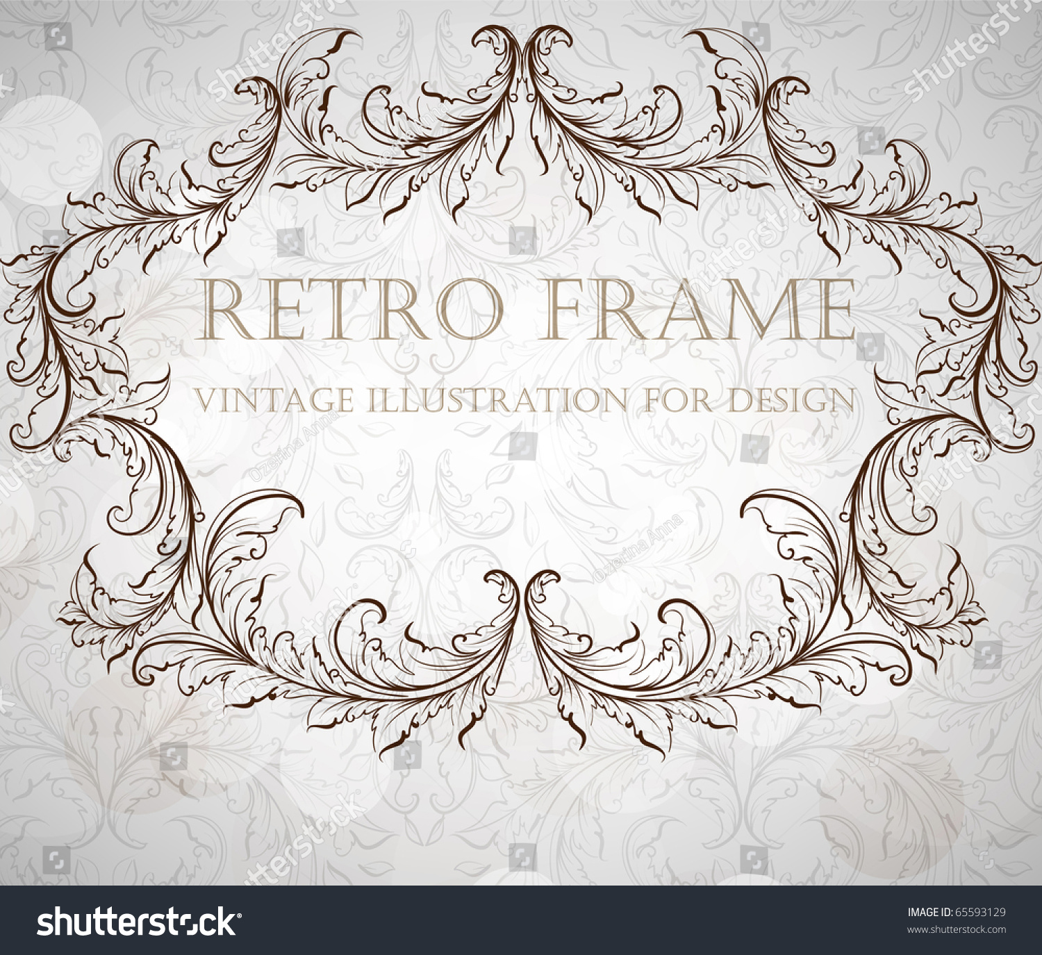 Vintage Background Book Cover Vector Stock Vector (Royalty Free) 65593129