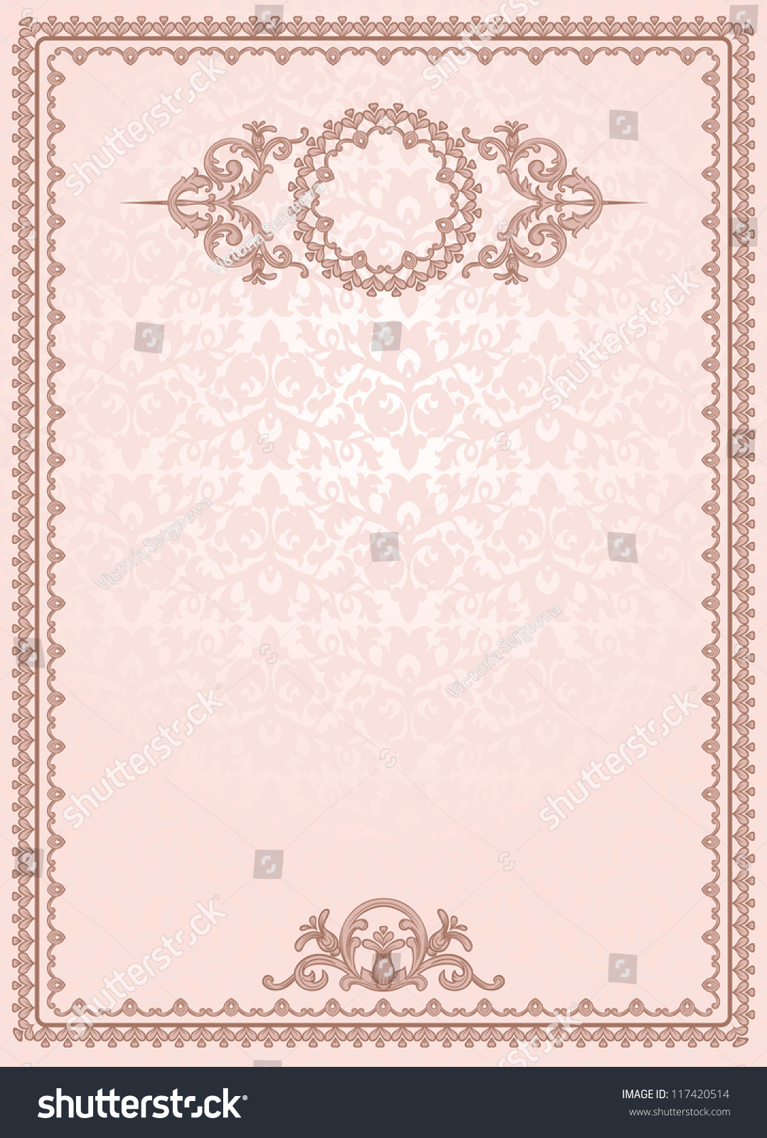 Vintage Background Frame Stock Vector (Royalty Free) 117420514
