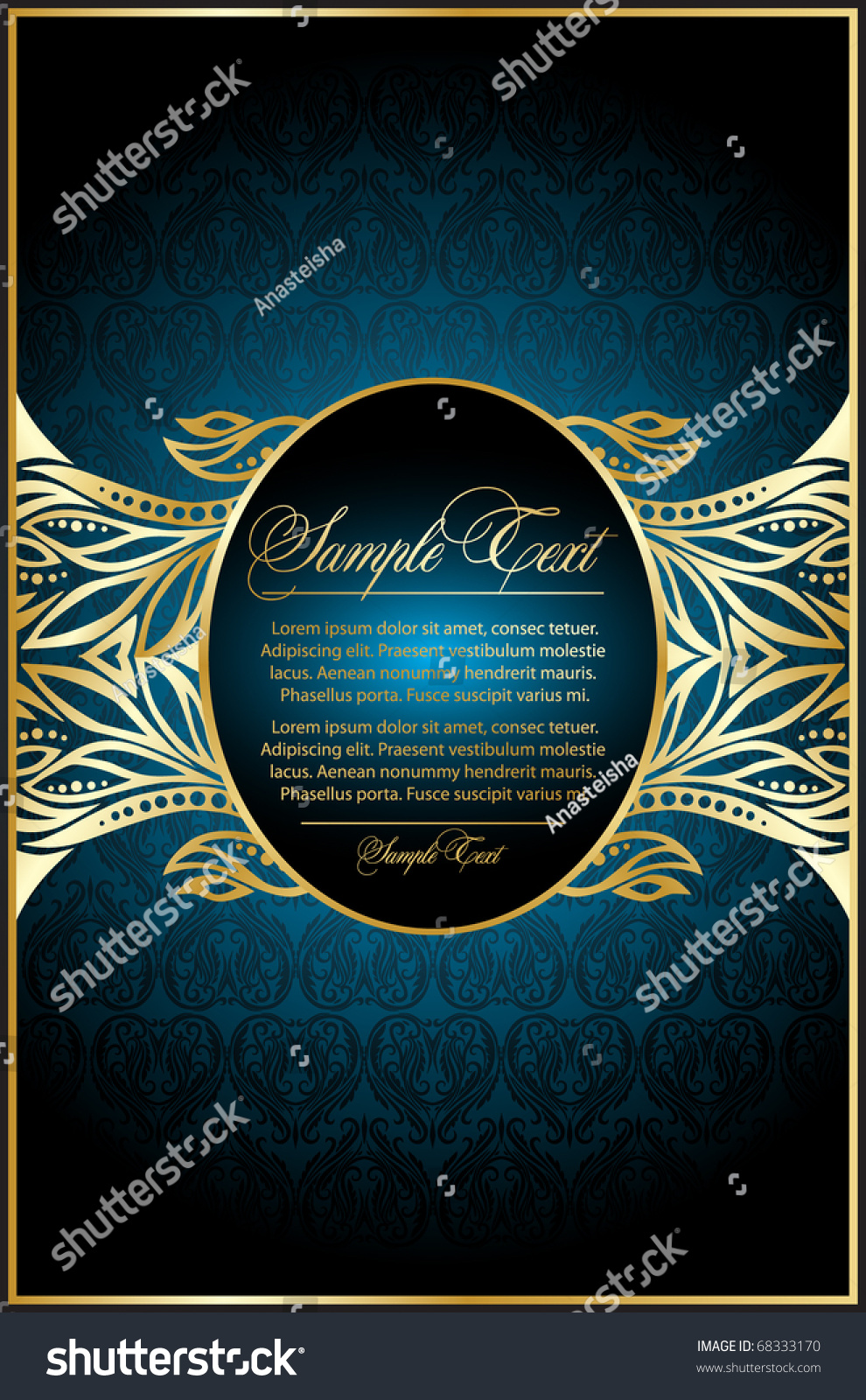 Vintage Blue Background Stock Vector (Royalty Free) 68333170 | Shutterstock