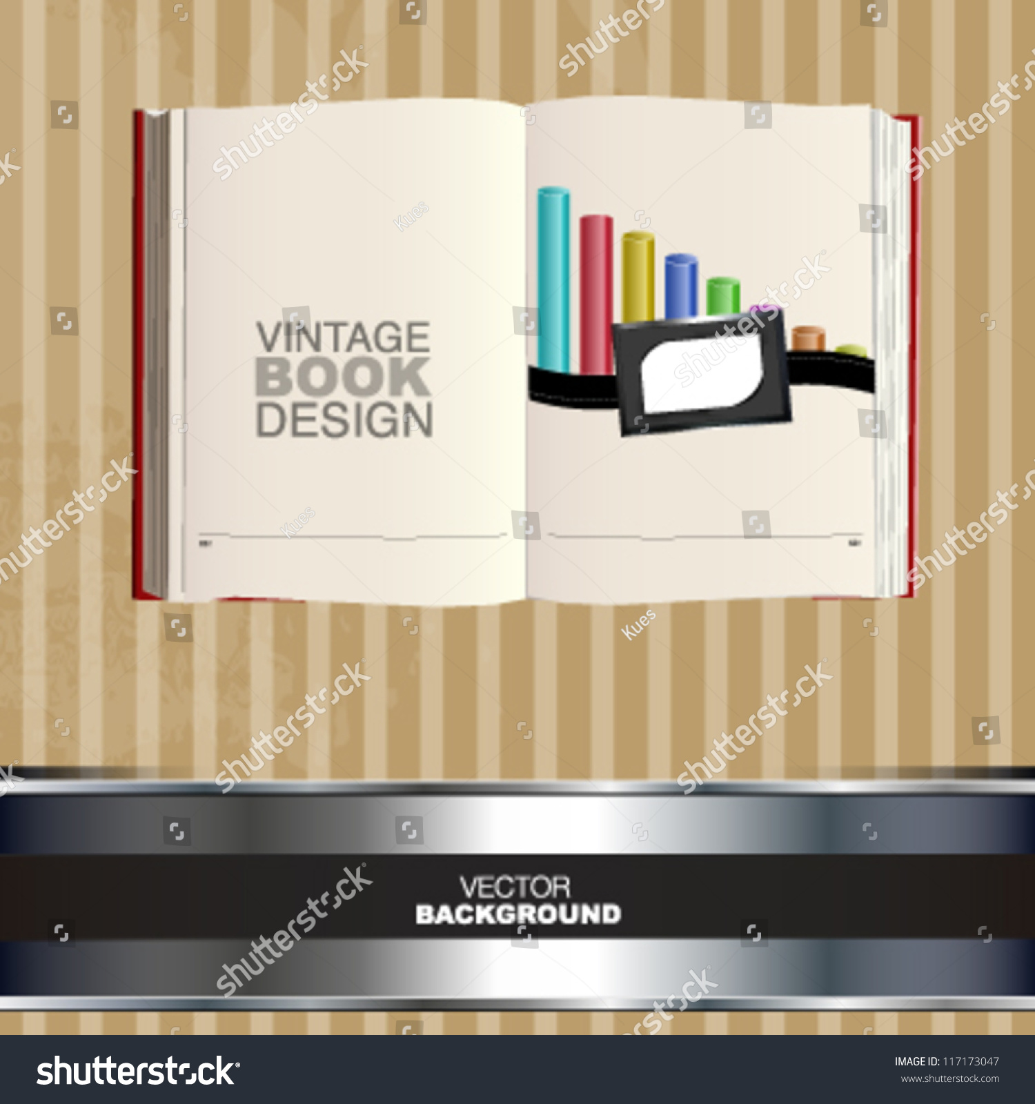 Vintage Book Design Vector Illustrator Stock Vector (Royalty Free ...