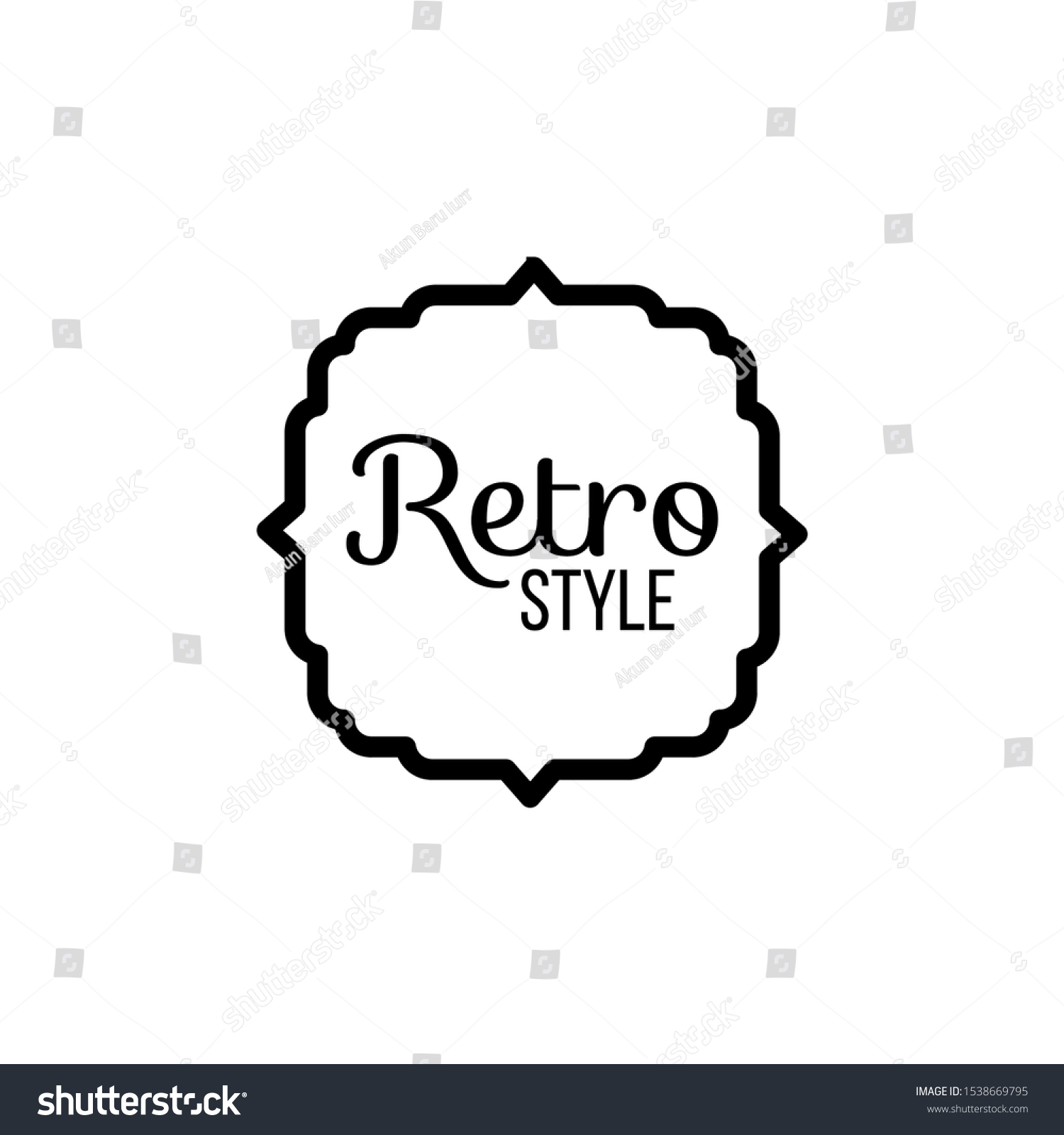Vintage Border Frame Vector Logo 스톡 벡터(로열티 프리) 1538669795 | Shutterstock