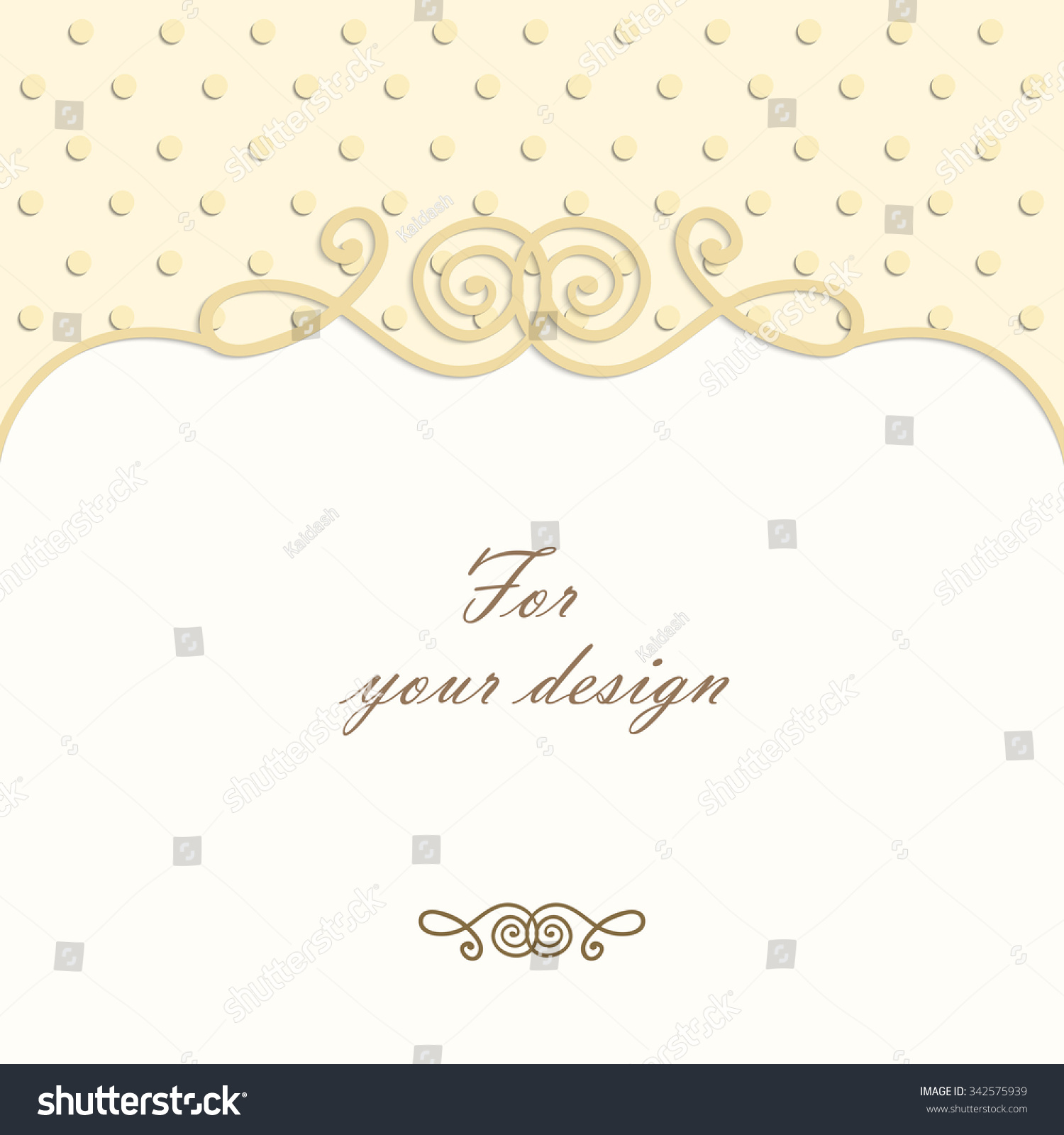 Vintage Frame Template Stock Vector (Royalty Free) 342575939 | Shutterstock