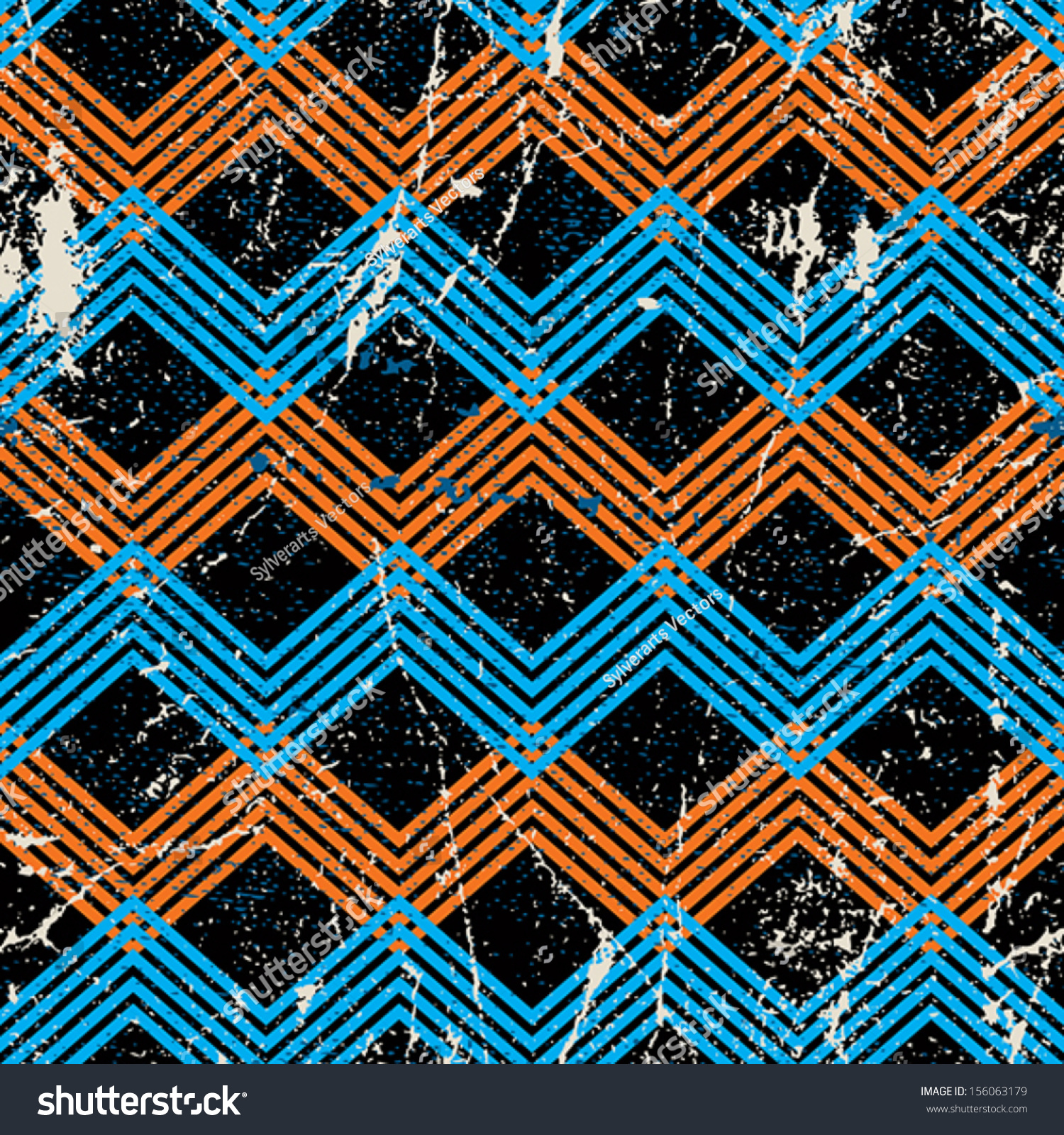 Vintage Geometric Pattern Dirt Texture Vector Stock Vector (Royalty ...