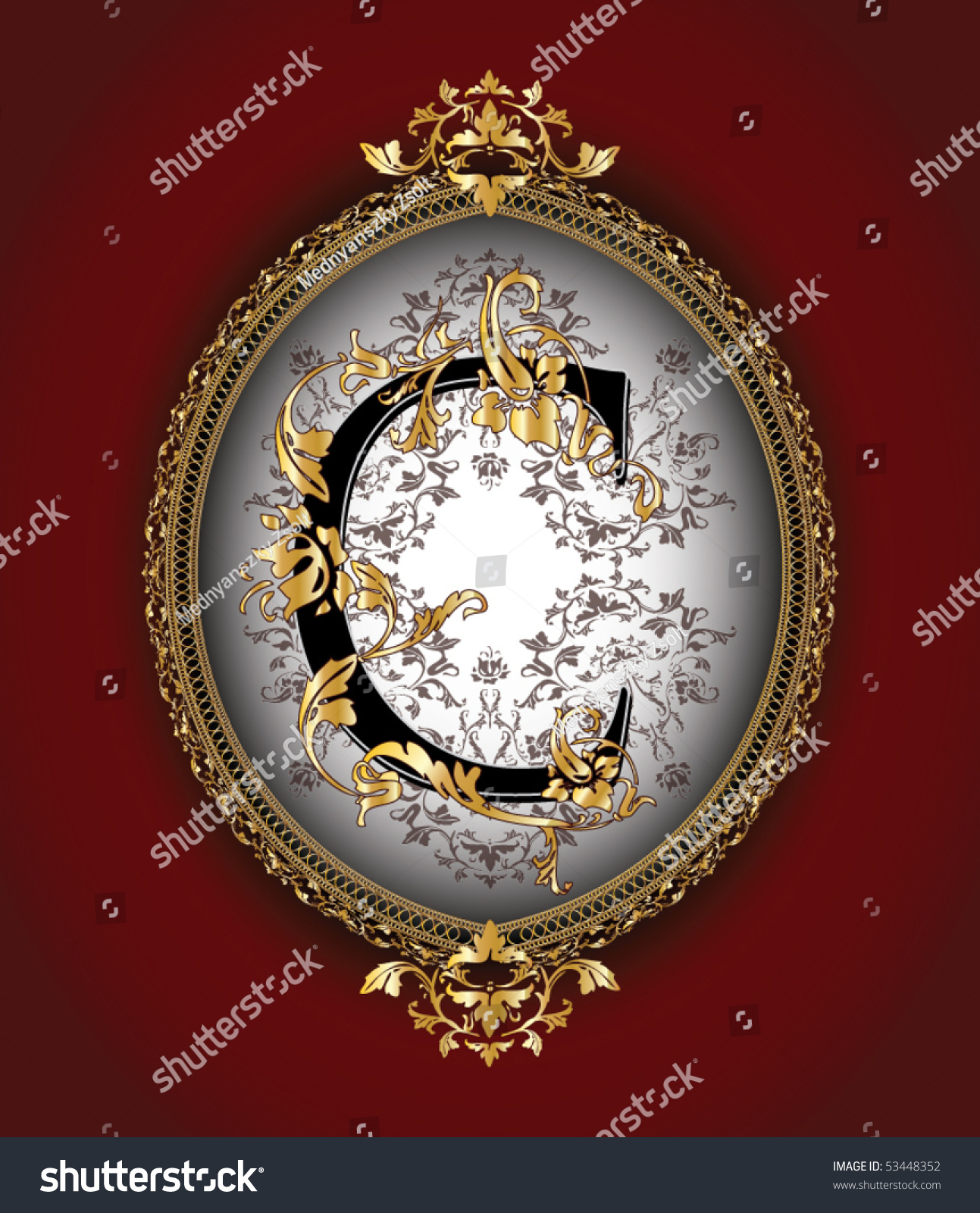 Vintage Initials Letter C Stock Vector (Royalty Free) 53448352 ...