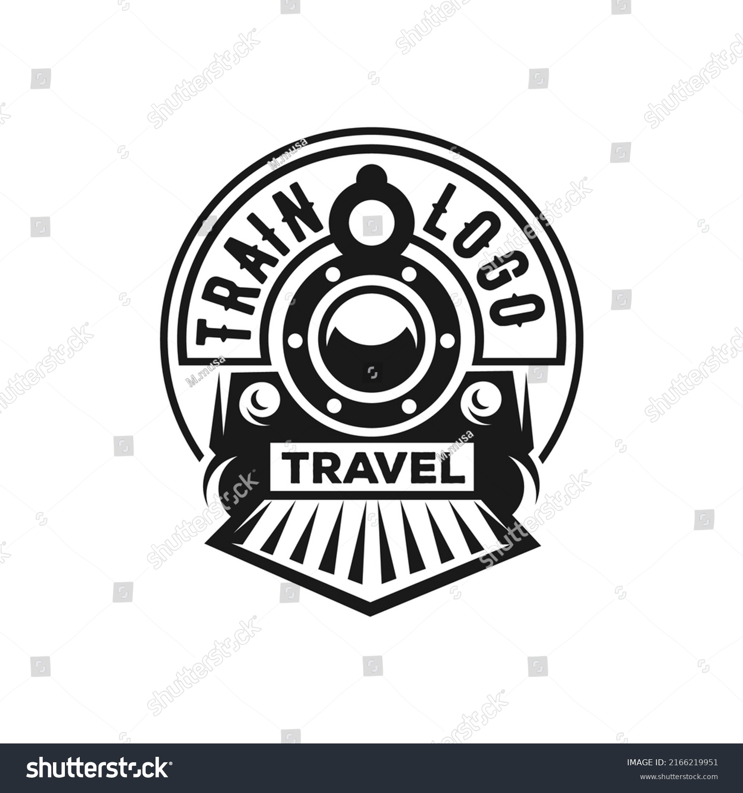 Vintage Logo Train Vector Template Illustration Stock Vector (Royalty ...