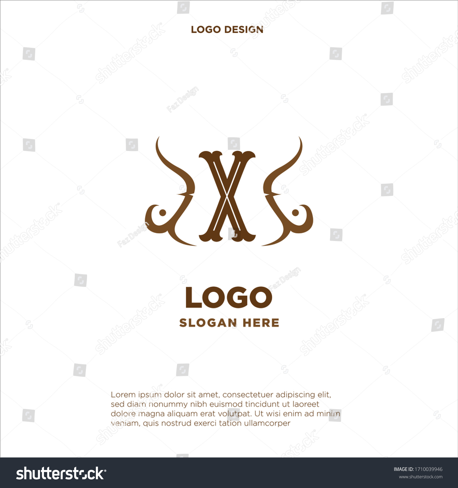 Vintage Logos Based On X Monogram Stock Vector (Royalty Free ...