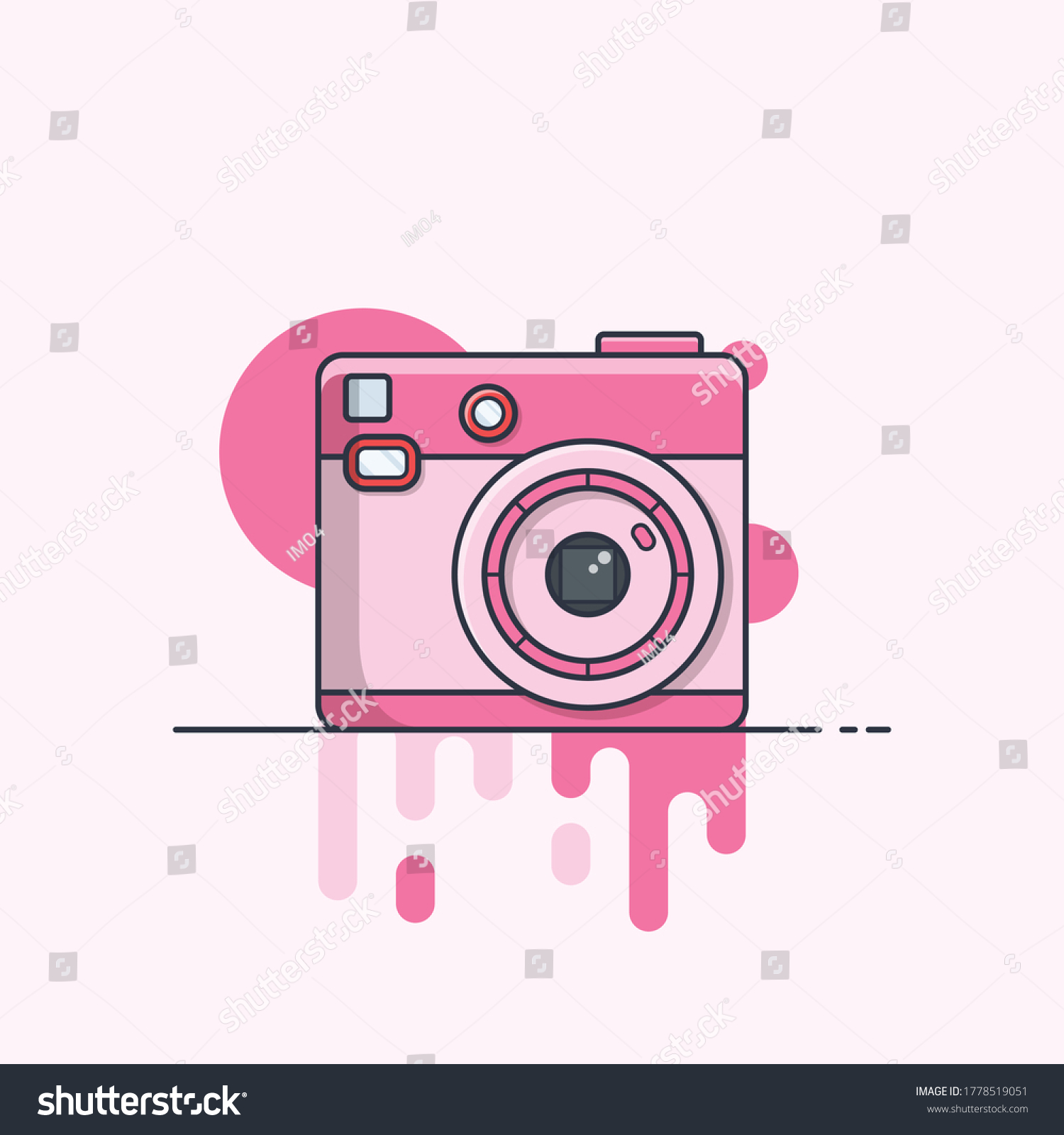 Vintage Old Camera Vector Illustration Stock Vector (Royalty Free ...