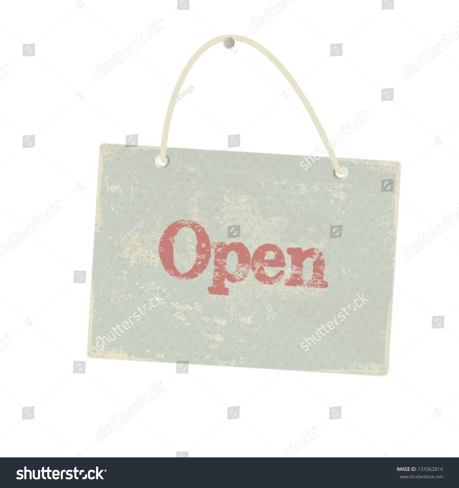 Vintage Open Sign Vector Stock Vector (Royalty Free) 131062814