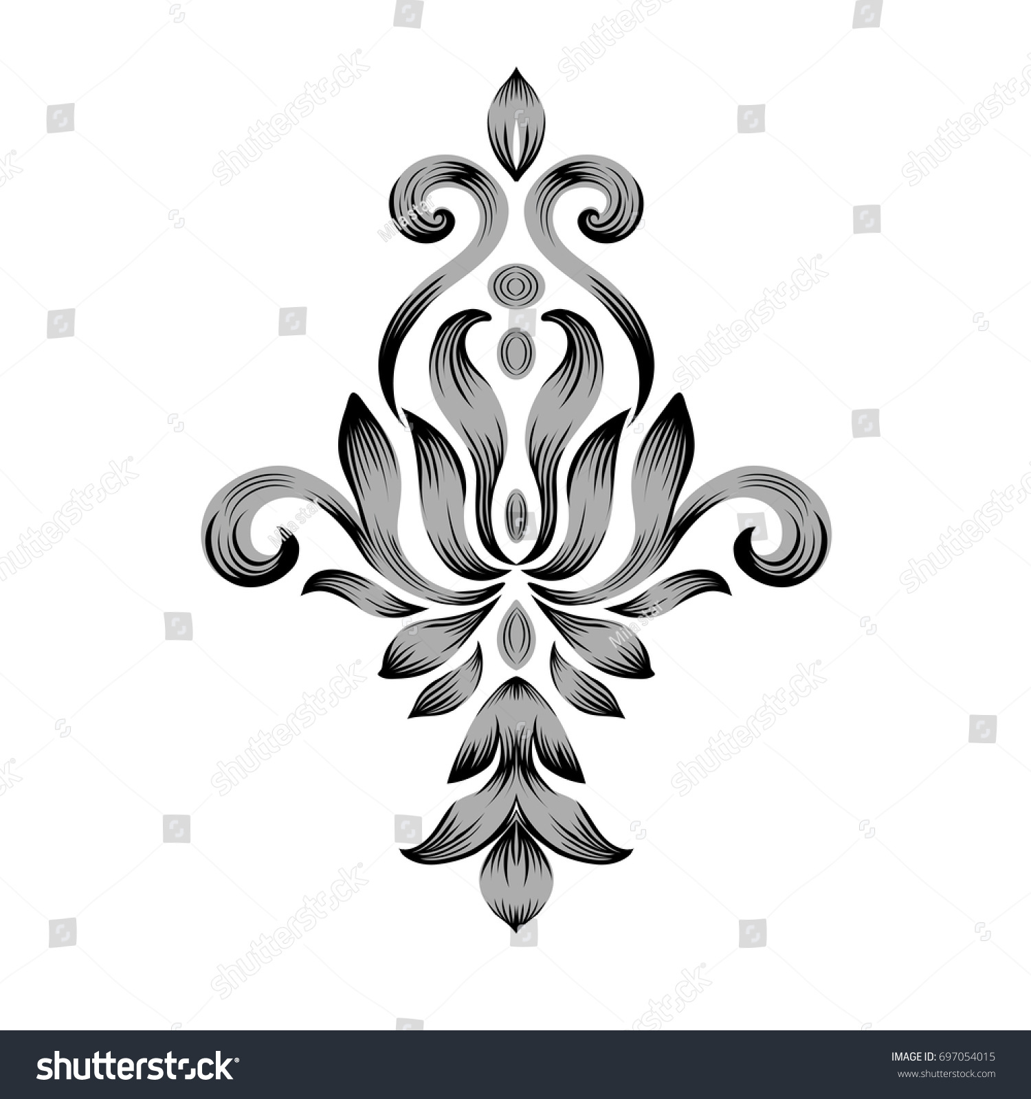 Vintage Ornament Pattern Stock Vector (Royalty Free) 697054015