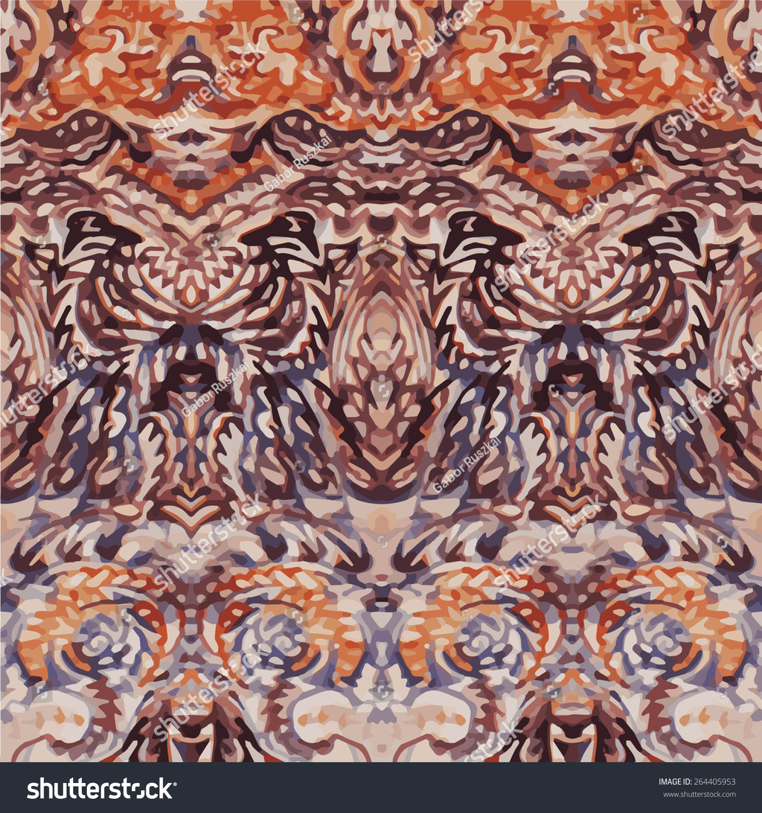 Vintage Ornate Texture Stock Vector (Royalty Free) 264405953
