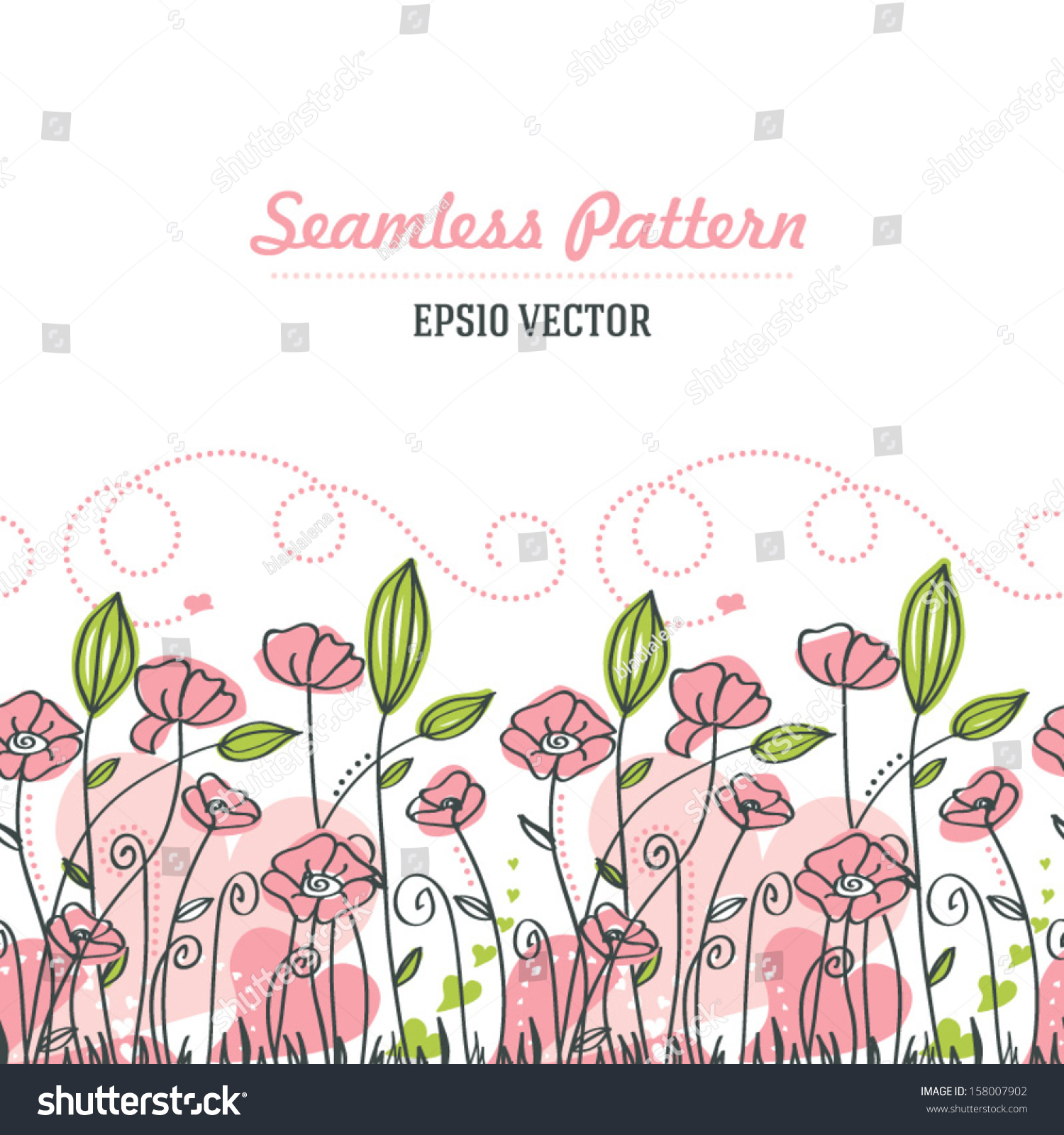 Vintage Pink Floral Pattern Background Stock Vector (Royalty Free ...