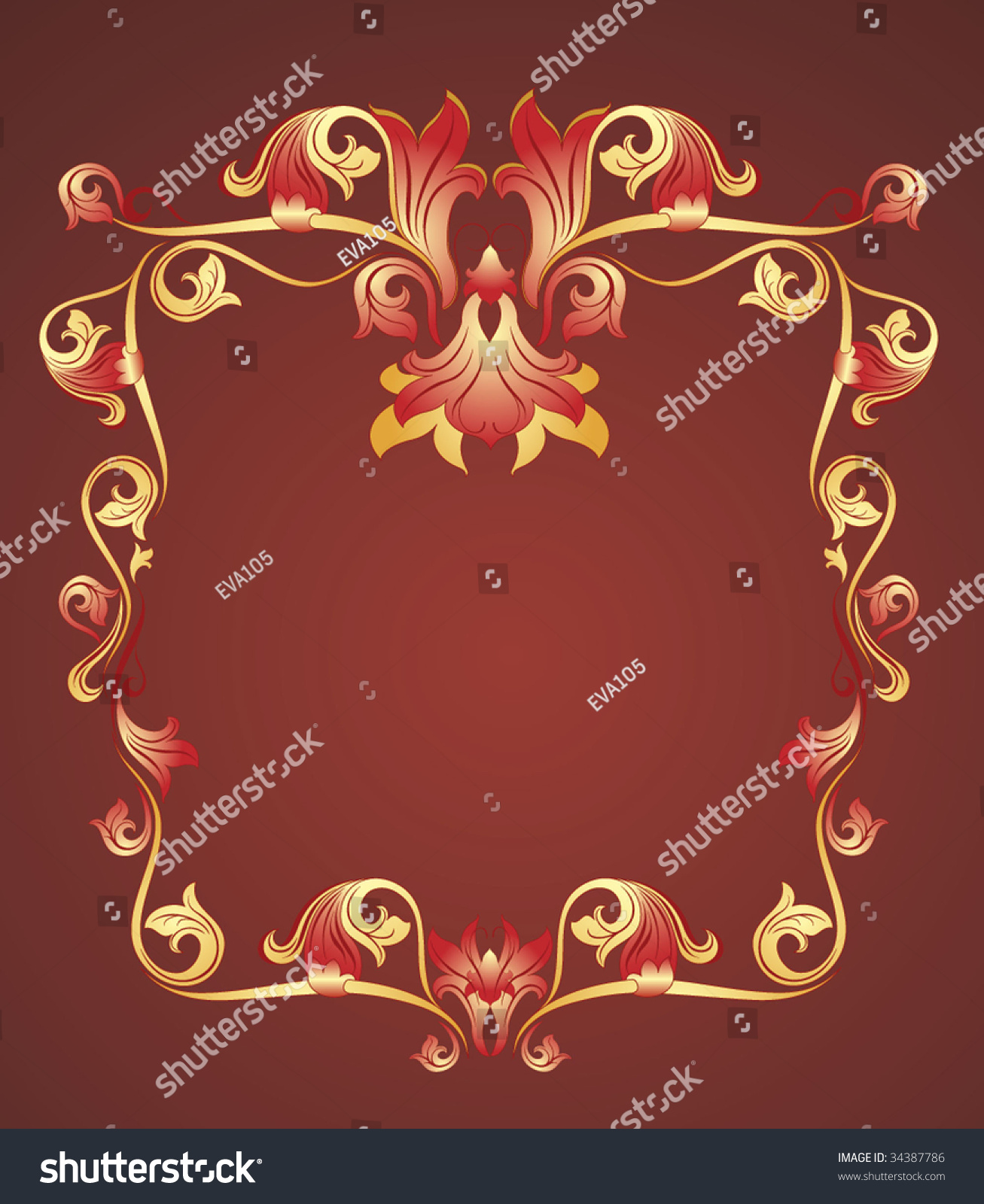 Vintage Royal Frame Stock Vector (Royalty Free) 34387786 | Shutterstock