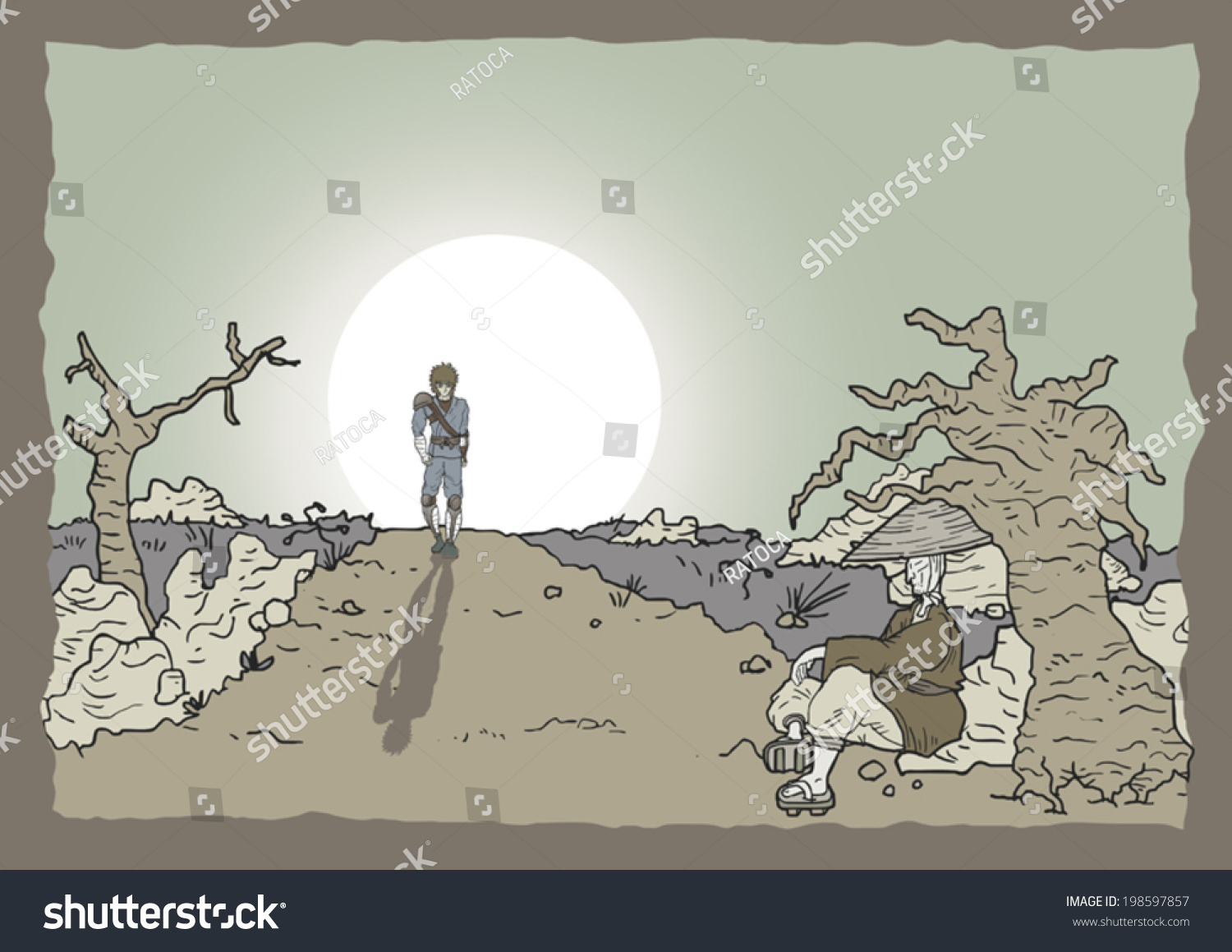 Vintage Scene Comic Stock Vector (Royalty Free) 198597857 | Shutterstock