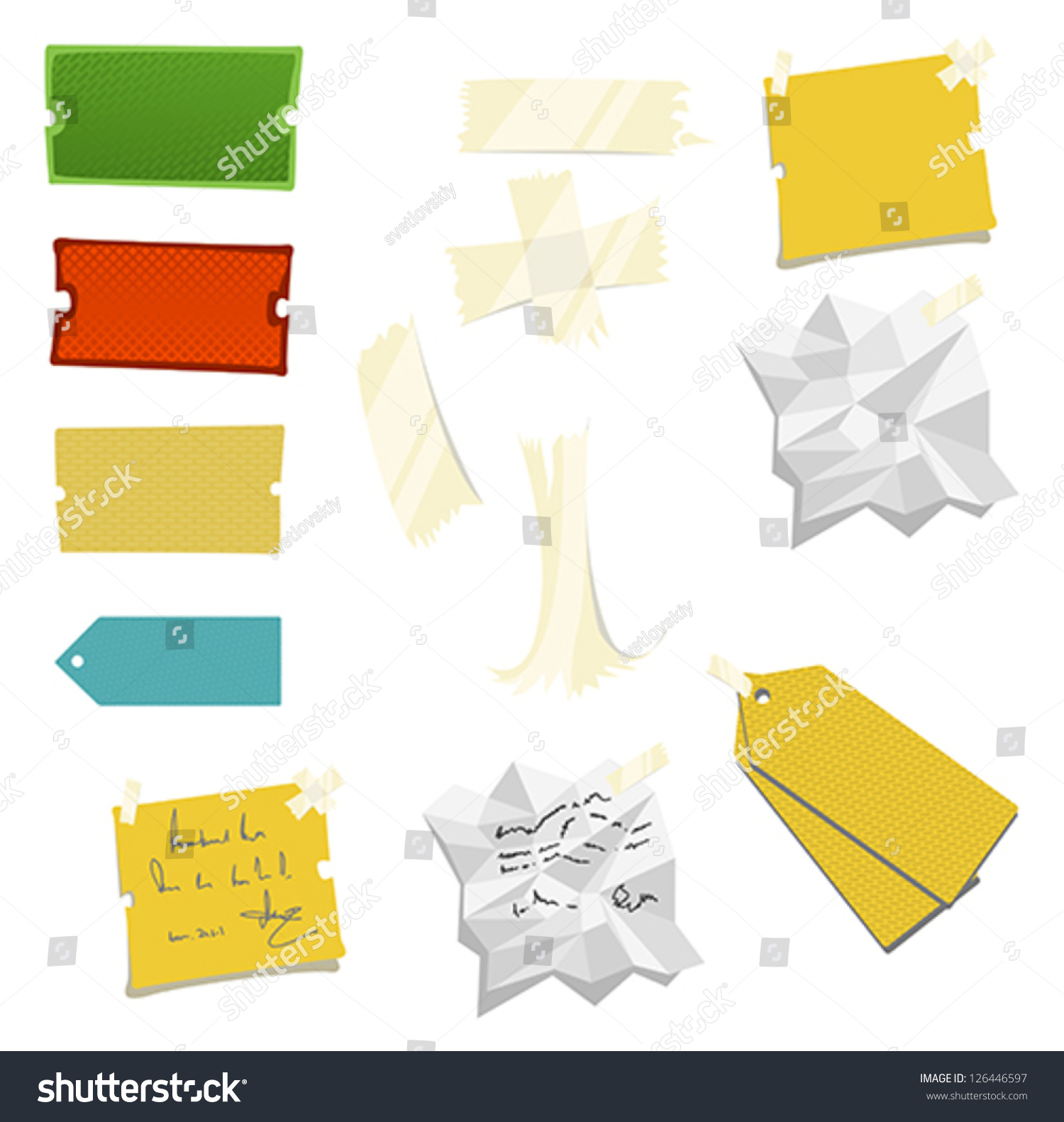 Vintage Stickers Stock Vector (Royalty Free) 126446597 | Shutterstock