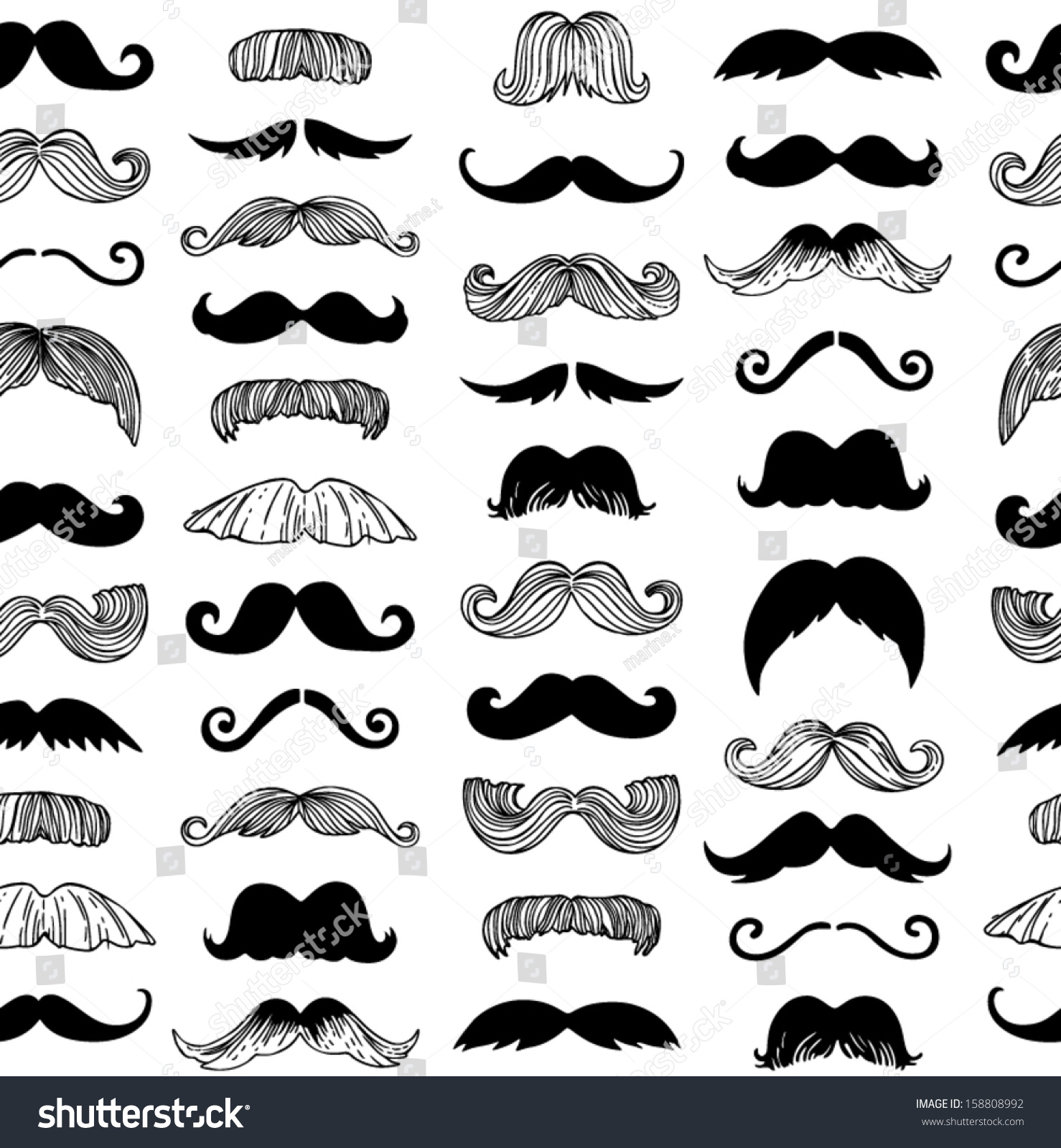 5,046 imágenes de Moustache doodles - Imágenes, fotos y vectores de ...