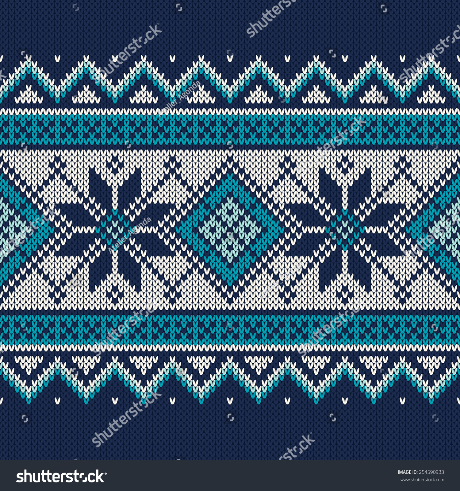 Vintage Sweater Design Seamless Pattern Stock Vector (Royalty Free ...