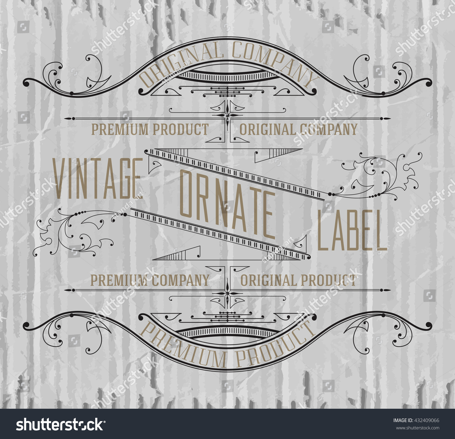 Vintage Typographic Label Premium Vector Stock Vector (Royalty Free ...