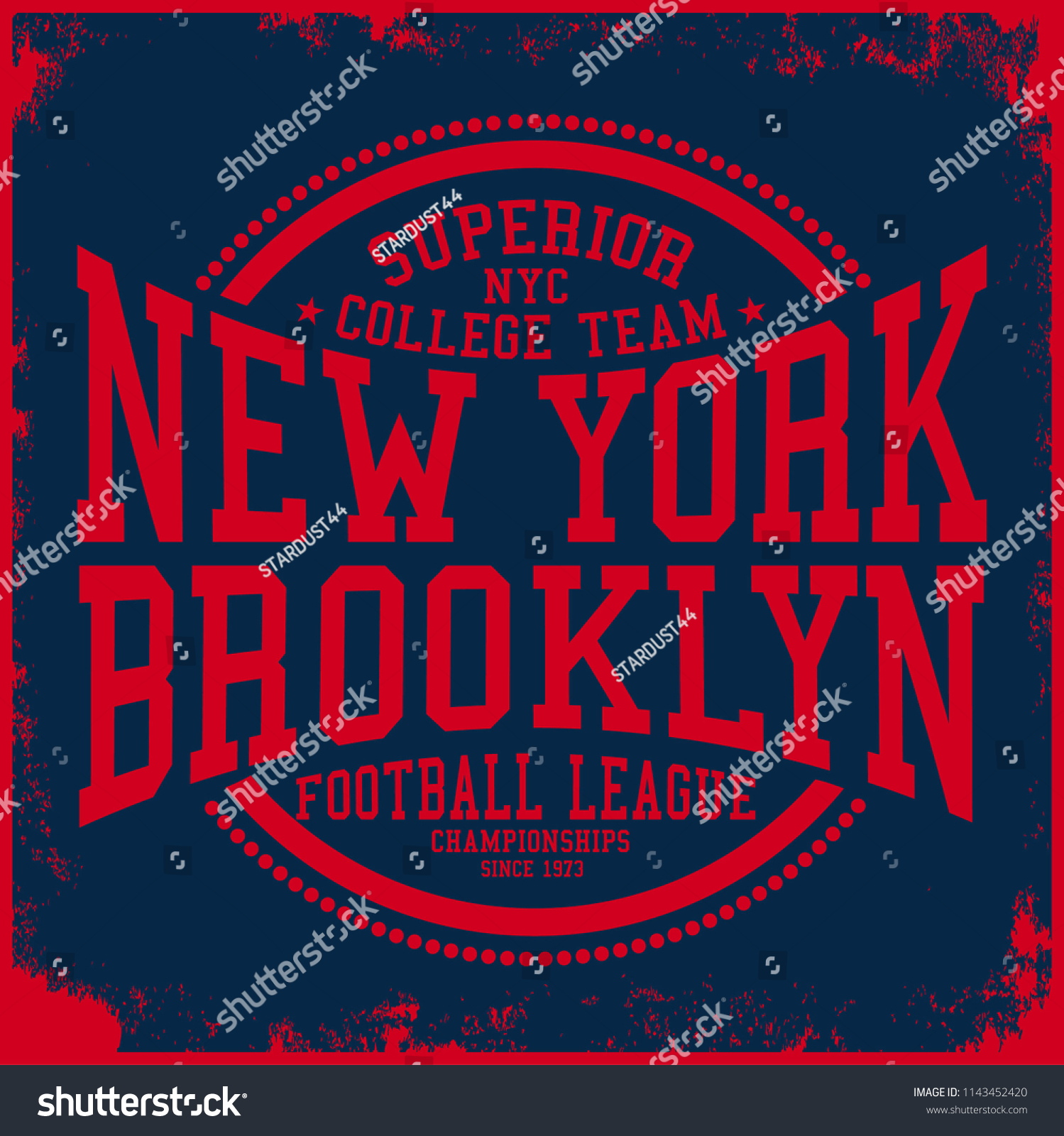 Vintage Varsity Vector Graphics Stock Vector (Royalty Free) 1143452420