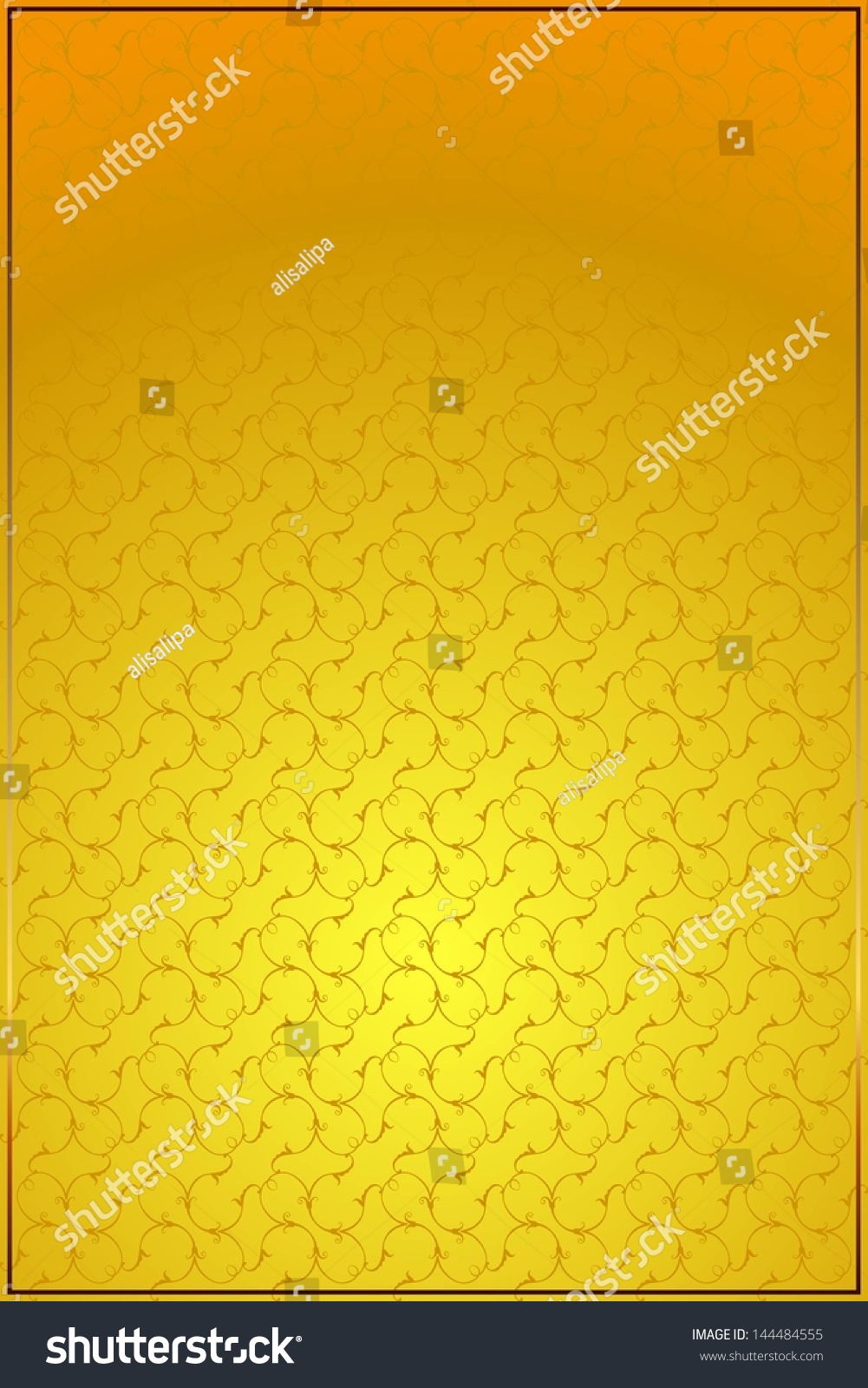 Vintage Yellow Background Stock Vector (Royalty Free) 144484555 ...